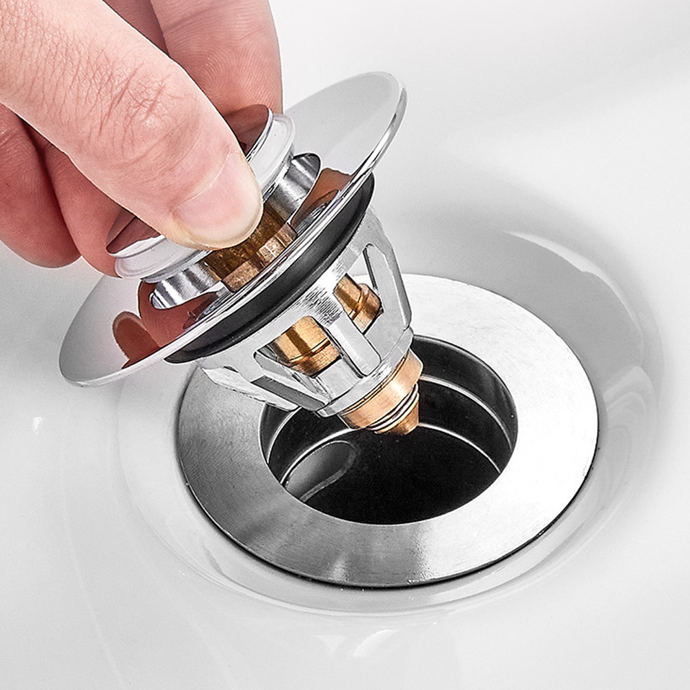 Stainless Steel Push-Type Drainage Strainer | Inspire Uplift
