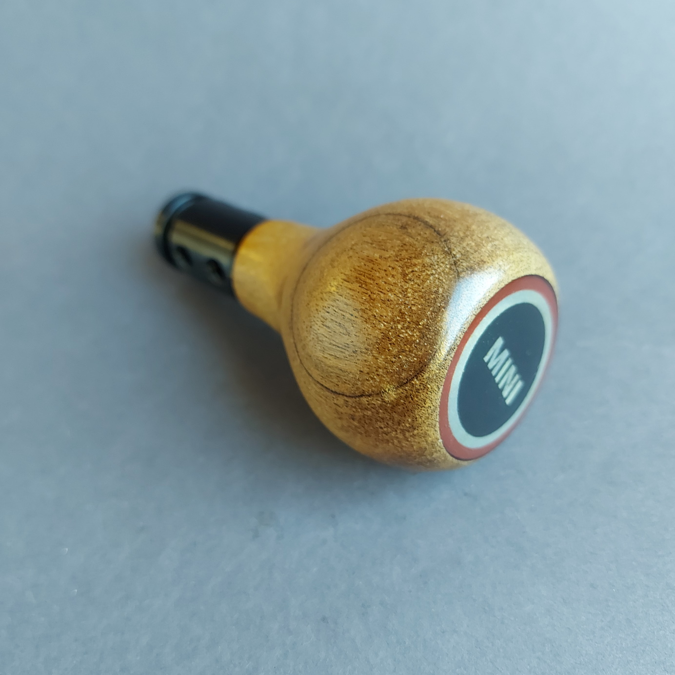 Mini cooper wooden custom shift knob with logo and resin. Ge - Inspire ...