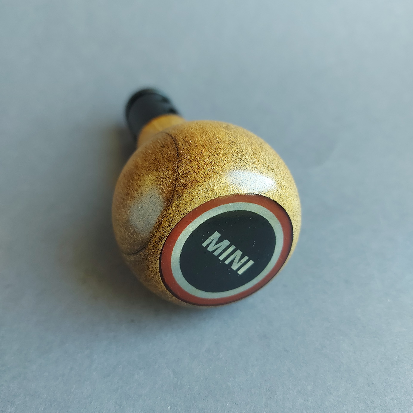 Mini cooper wooden custom shift knob with logo and resin. Ge - Inspire ...