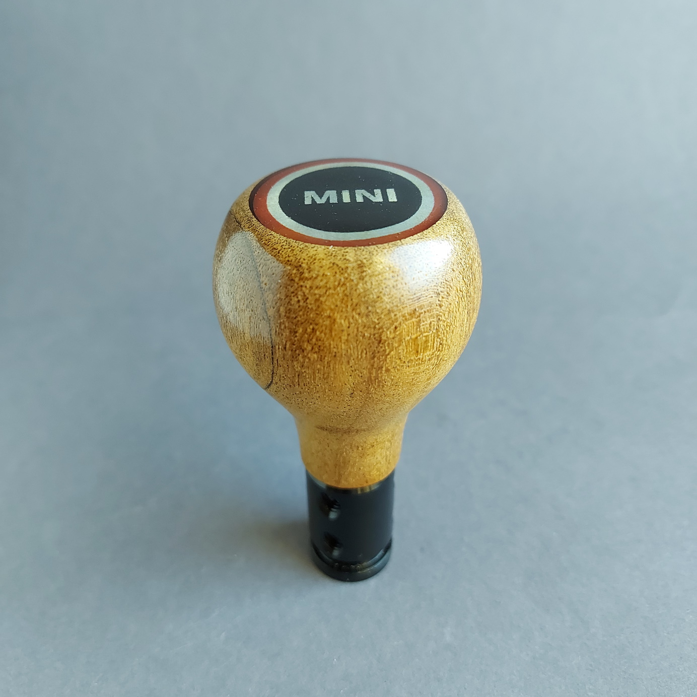 Mini cooper wooden custom shift knob with logo and resin. Ge - Inspire ...