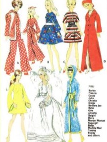 Digital | Vintage Barbie Sewing Pattern | Wardrobe Clothes f - Inspire ...