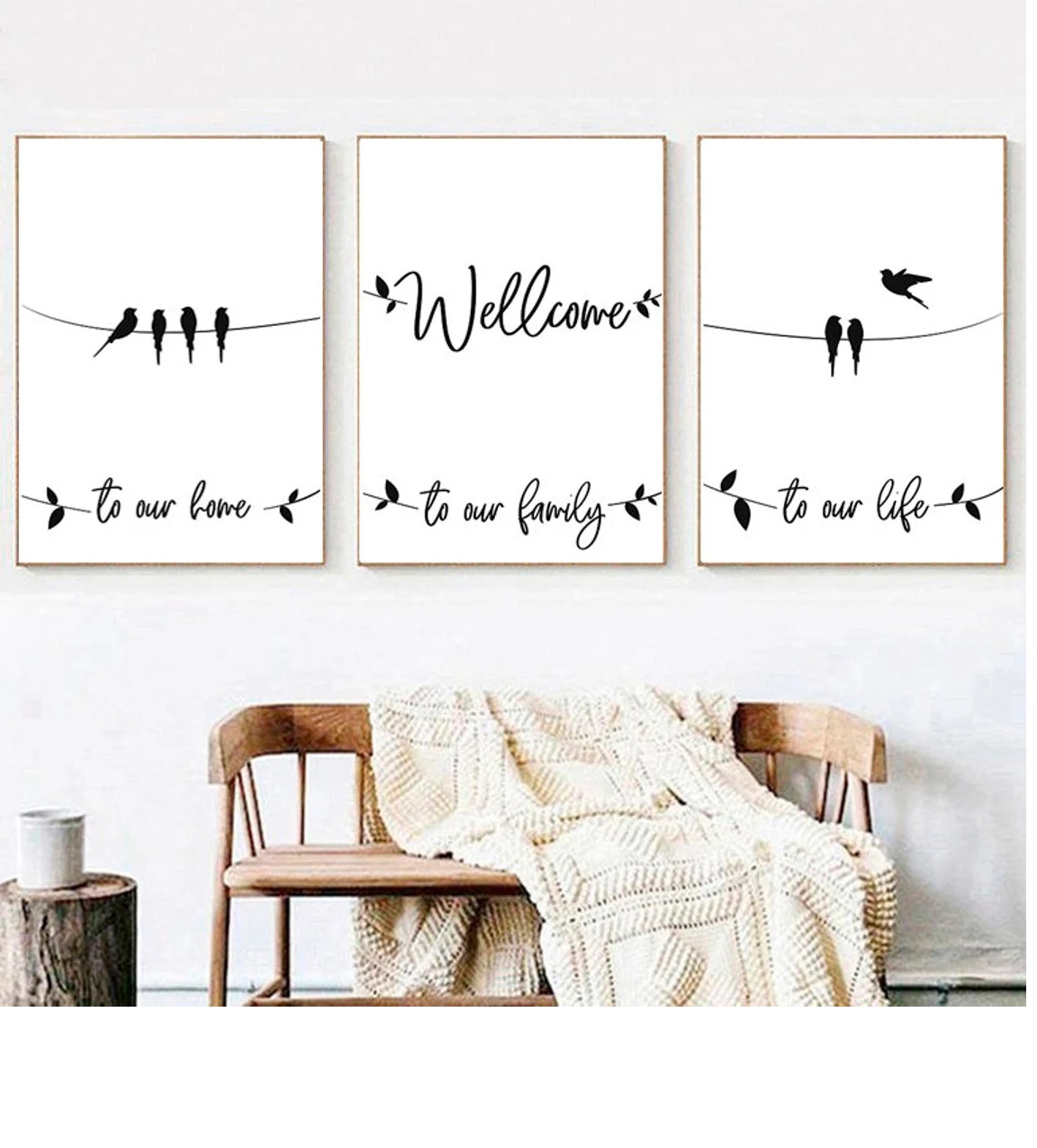 Welcome To Our Home Sign Print Printable Set Guest Room Deco | Inspire ...