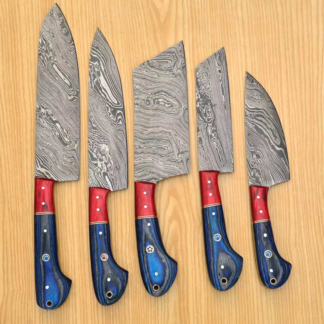 Hand Forged Damascus Steel Chef Knife Sets - Inspire Uplift