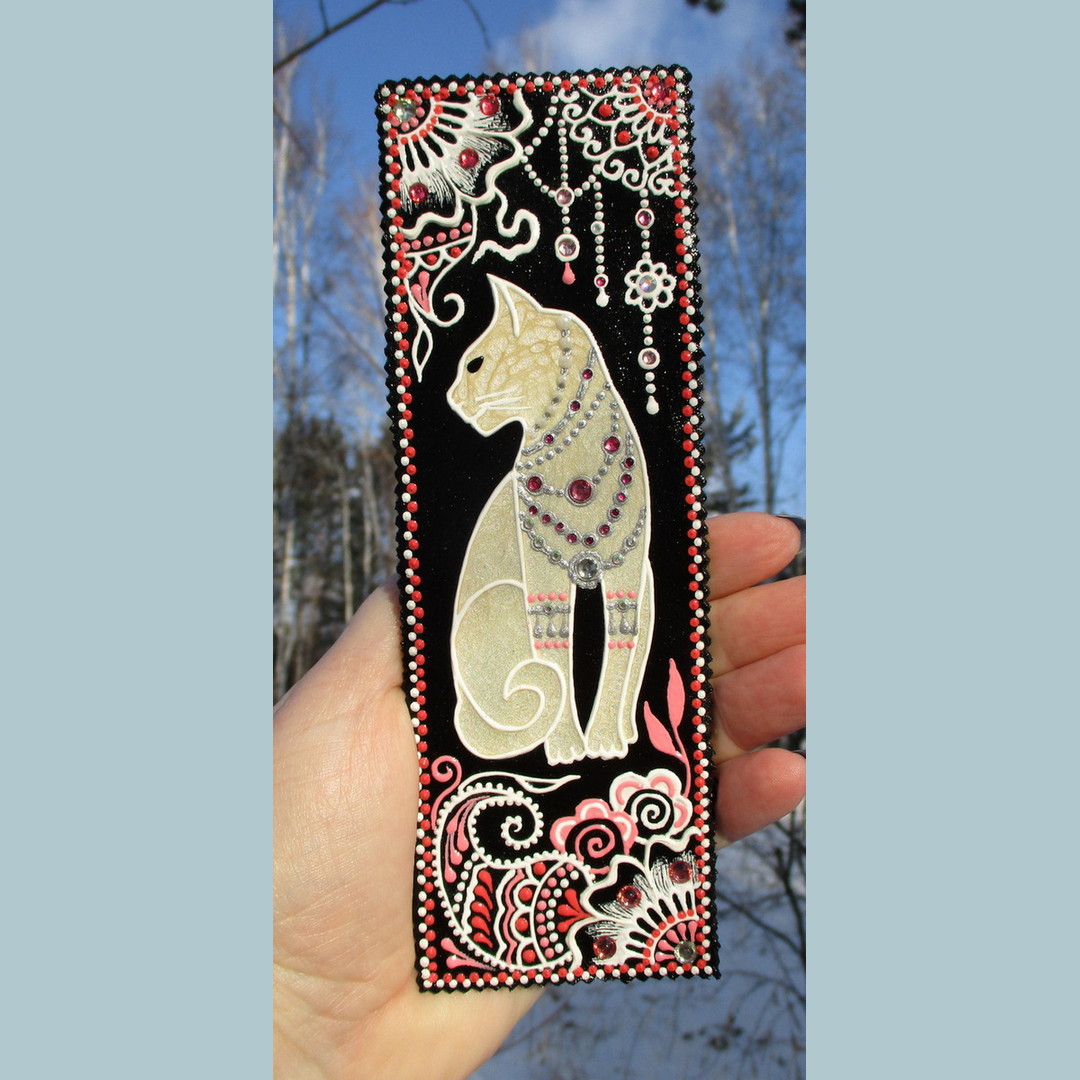 Leather bookmark, Personalized bookmark, Hand-painted bookma - Inspire ...