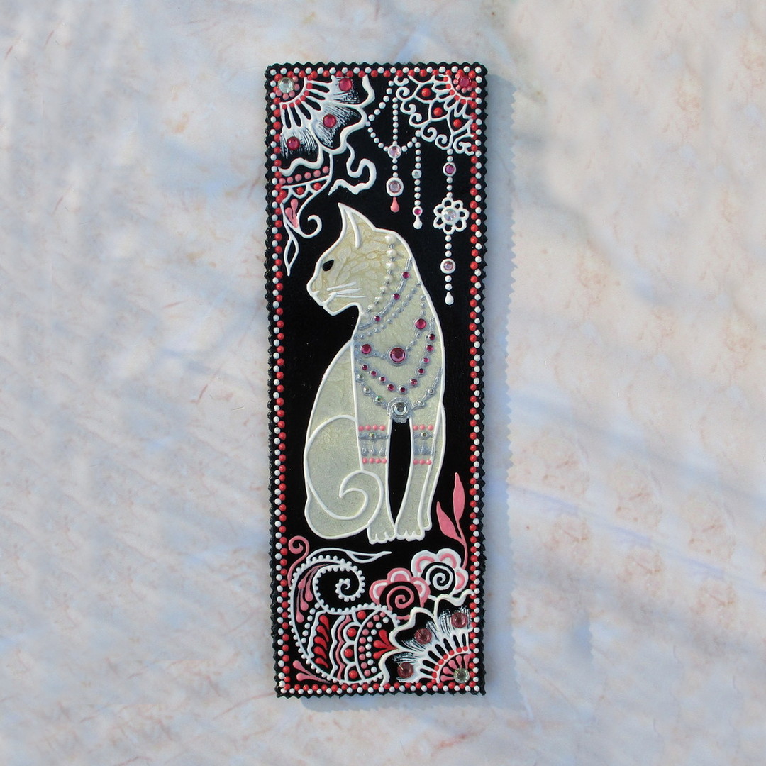 Leather bookmark, Personalized bookmark, Hand-painted bookma - Inspire ...