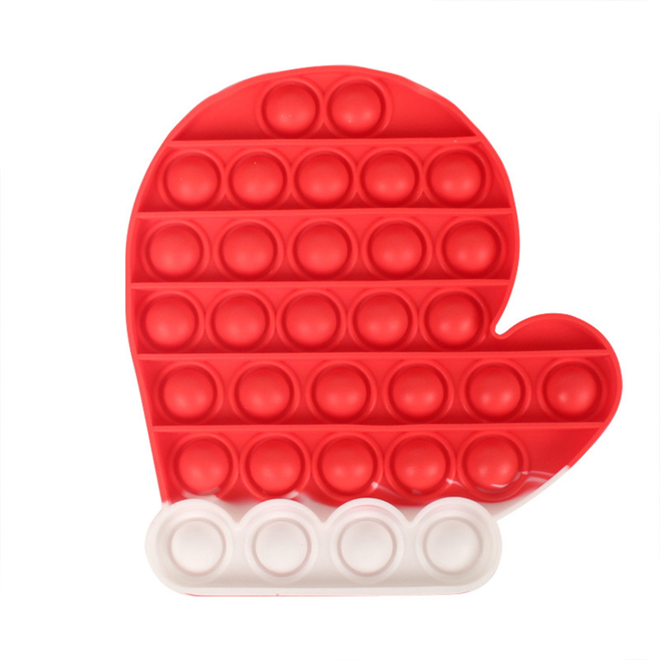 Christmas Santa’s Gloves Push Pop Fidget Toy - Inspire Uplift