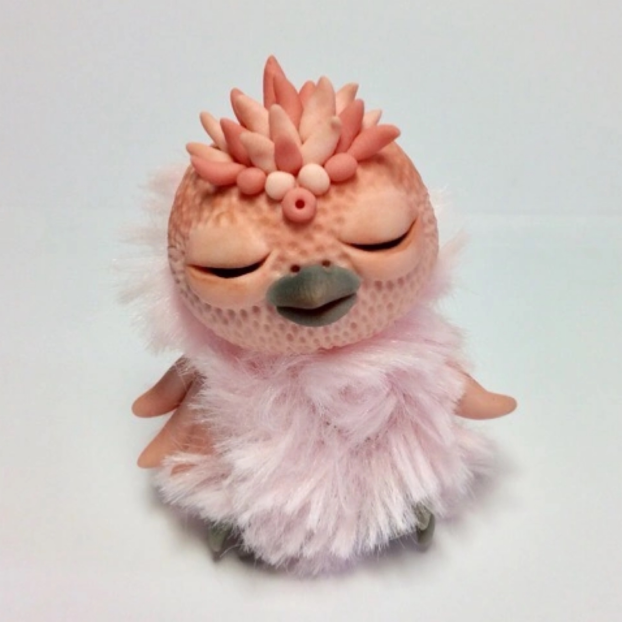 Little pink bird collection doll. Art animal toy Cute miniat - Inspire ...