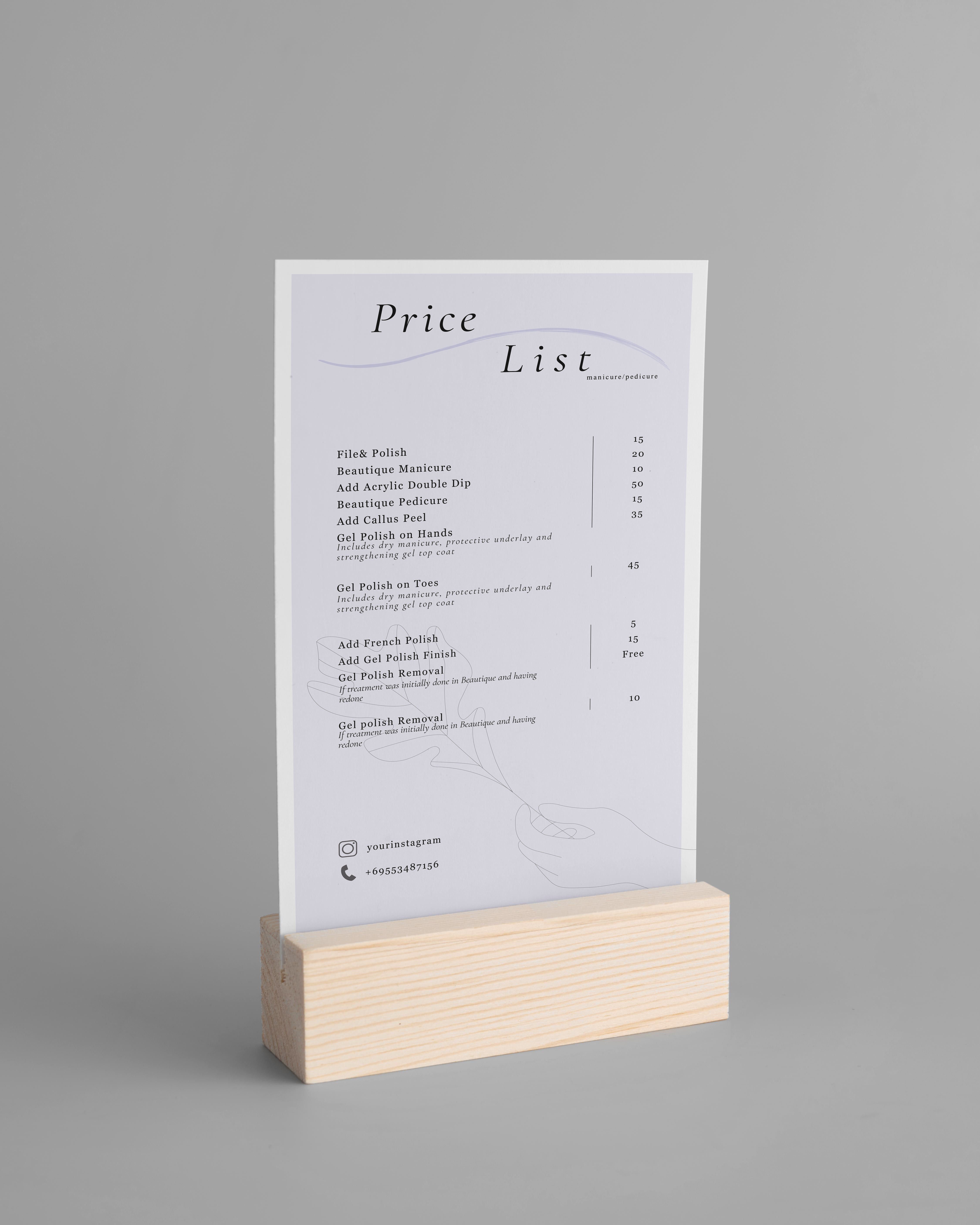 Original Price List | Inspire Uplift