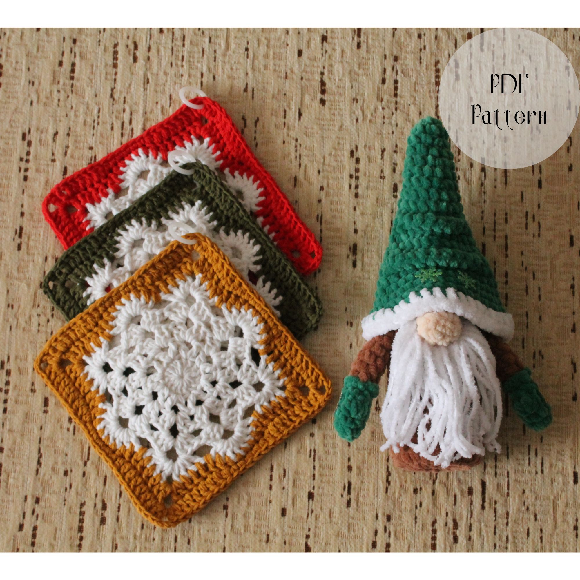 Crochet pattern potholder, pattern hot pad, Snowflake - Inspire Uplift