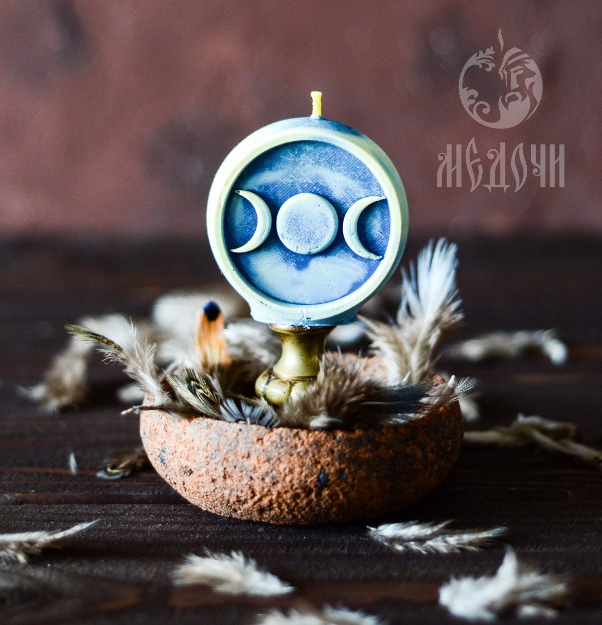 Mold of Symbol Triune Moon, Candle Triune Moon, | Inspire Uplift