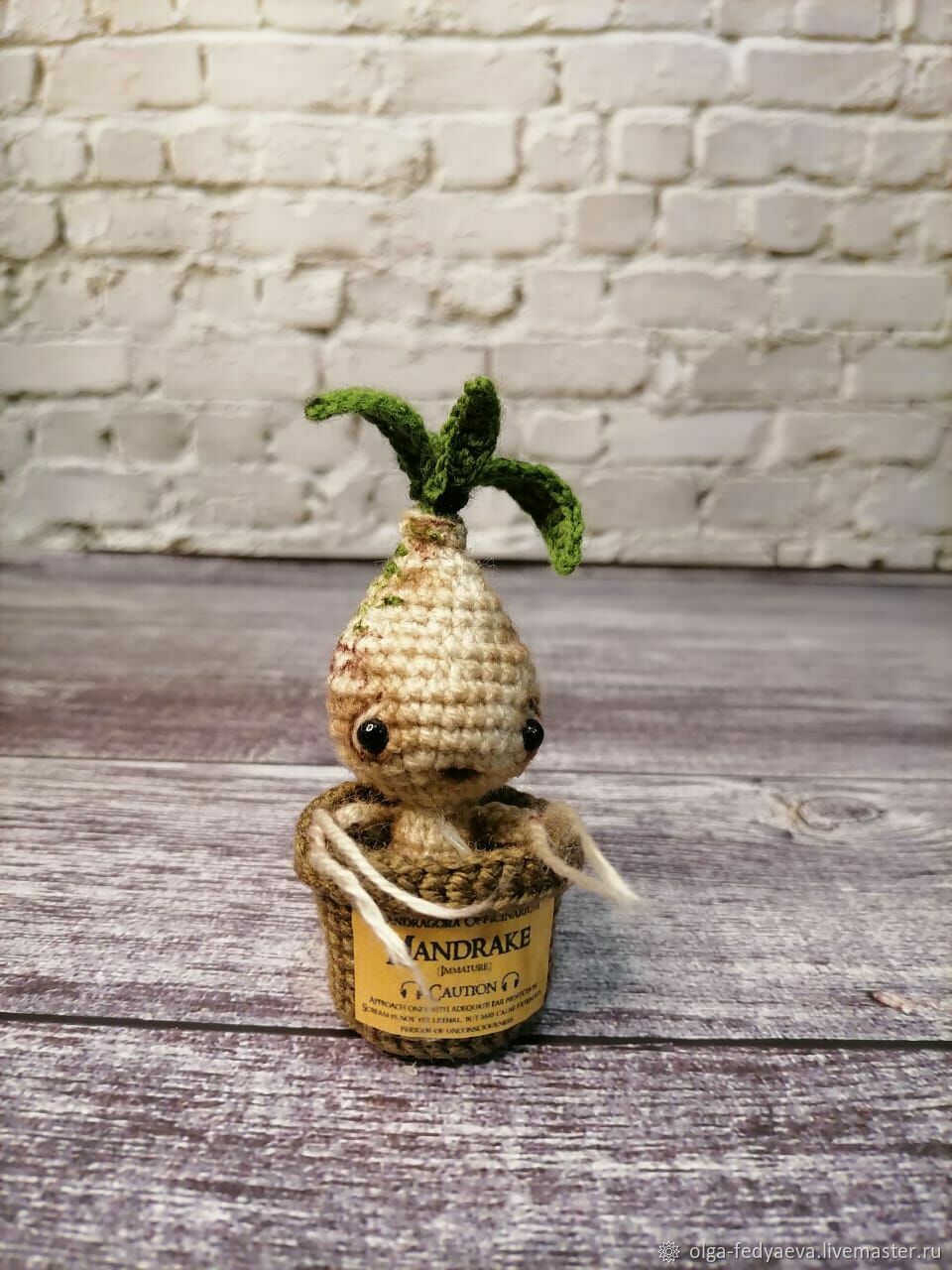 Potted mini mandrake,amigurumi,mandrake rootath - Inspire Uplift