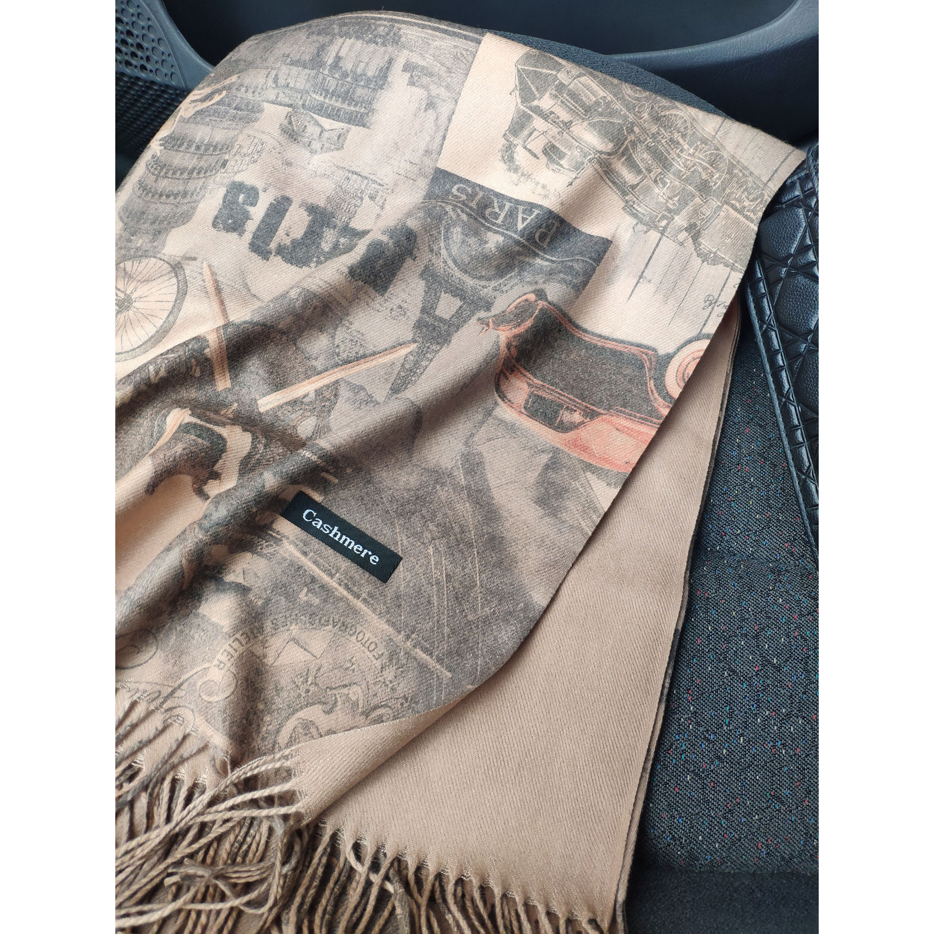 Beige long travel scarf | Inspire Uplift