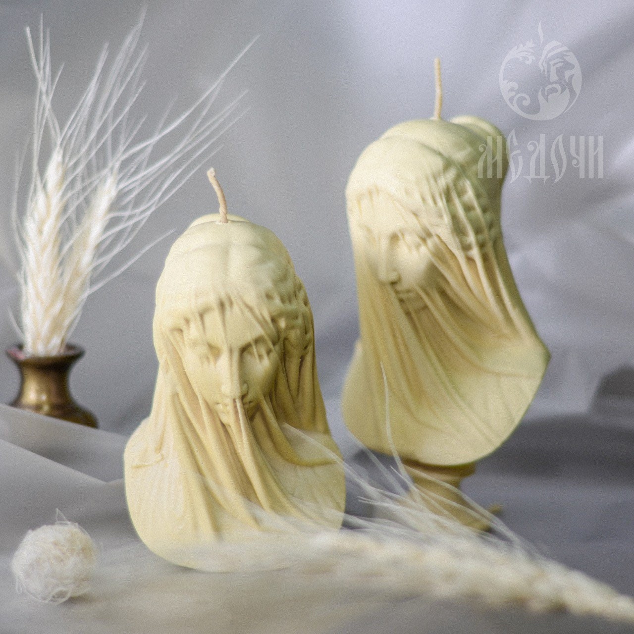 The Veiled Maiden, Mold for Candles, resin, gypsum. Goddess - Inspire ...