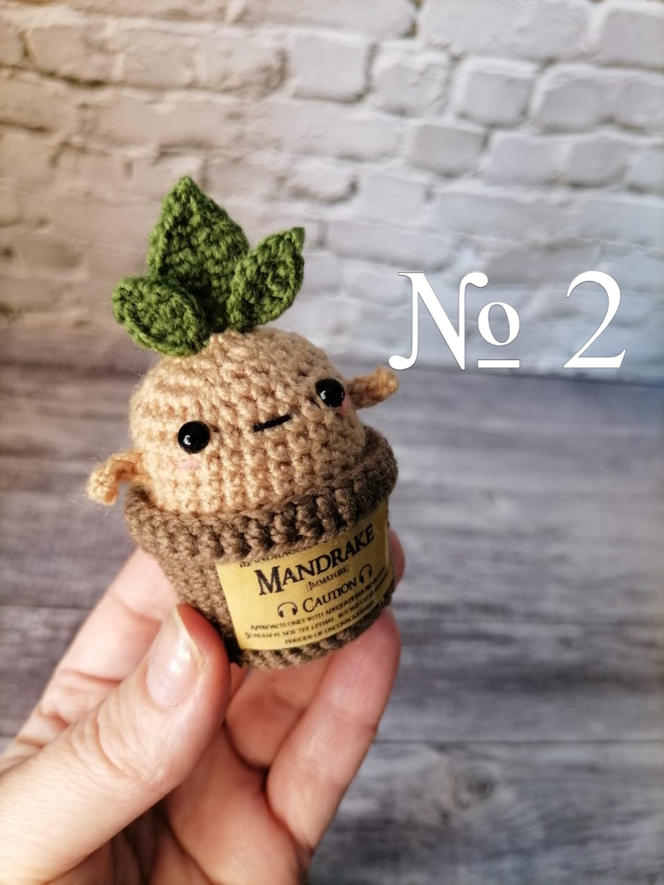 Potted mini mandrake,amigurumi,mandrake rootath - Inspire Uplift