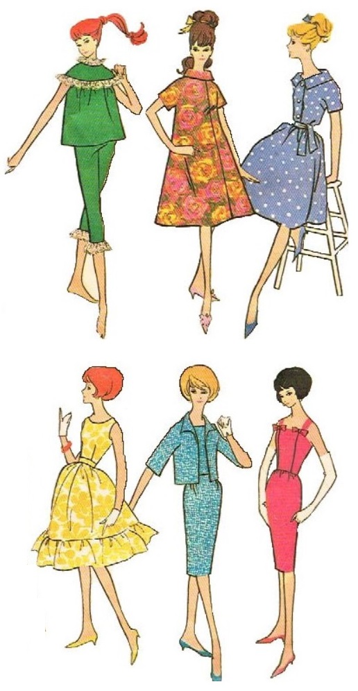 Digital | Vintage Barbie Sewing Pattern | Wardrobe Clothes f | Inspire ...