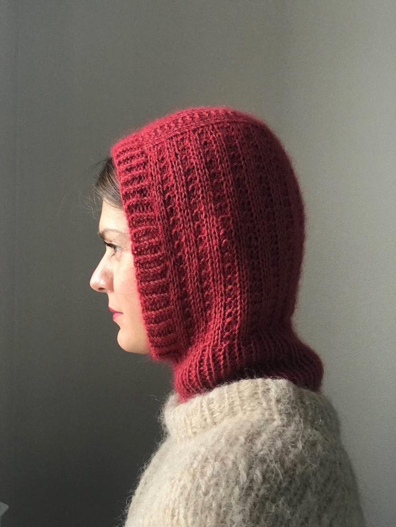 Merino wool silk mohair hand knitted balaclava | Inspire Uplift