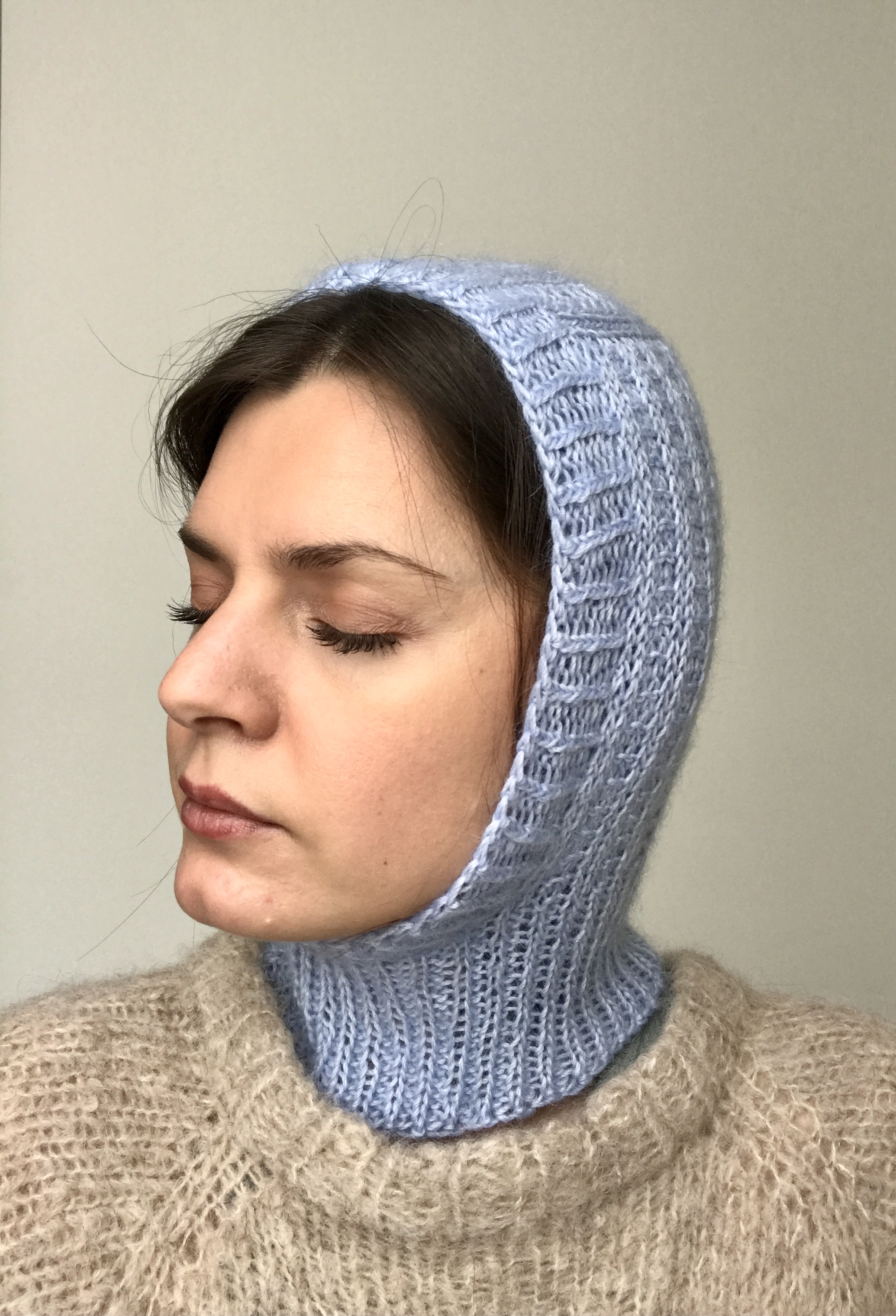 Cashmere merino wool hand knitted balaclava | Inspire Uplift
