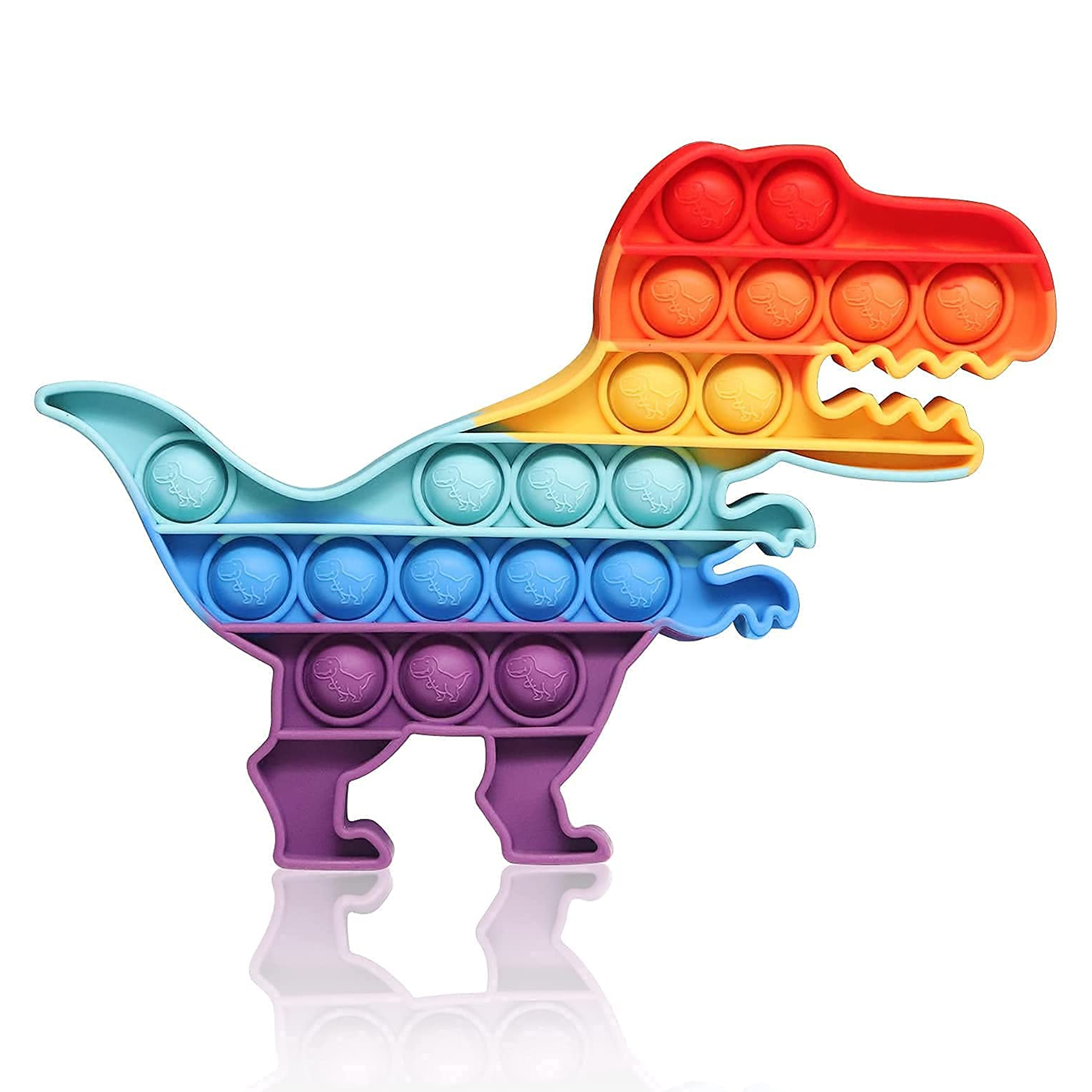 T-Rex Dinosaur Fidget Sensory Toy Push Pop Bubble - Inspire Uplift