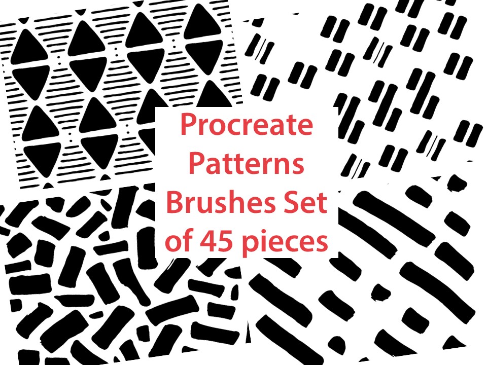Patterns Procreate Brushes, Procreate brush, Procreate stamp - Inspire ...
