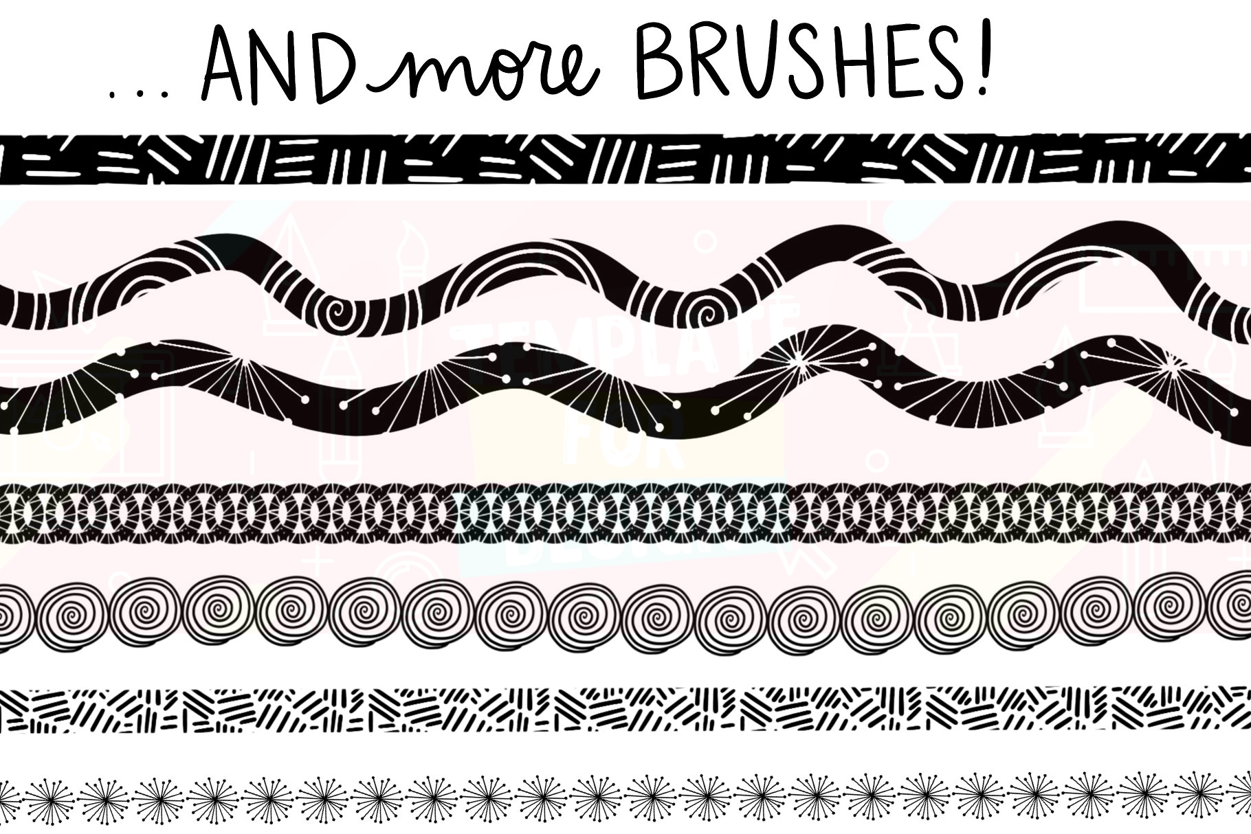 Procreate Stamp Shapes Set, Procreate brushes, Procreate sta - Inspire ...