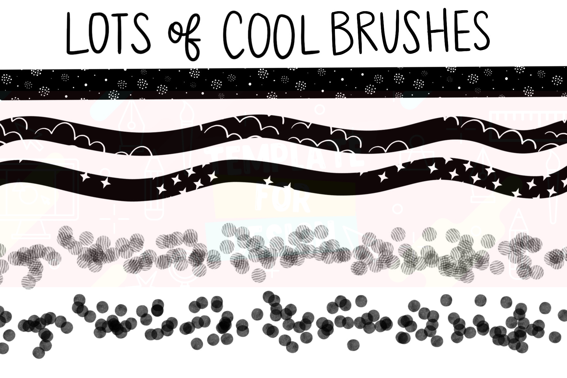 Procreate Stamp Shapes Set, Procreate brushes, Procreate sta - Inspire ...