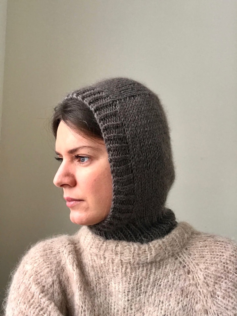 Merino wool silk mohair hand knitted balaclava | Inspire Uplift