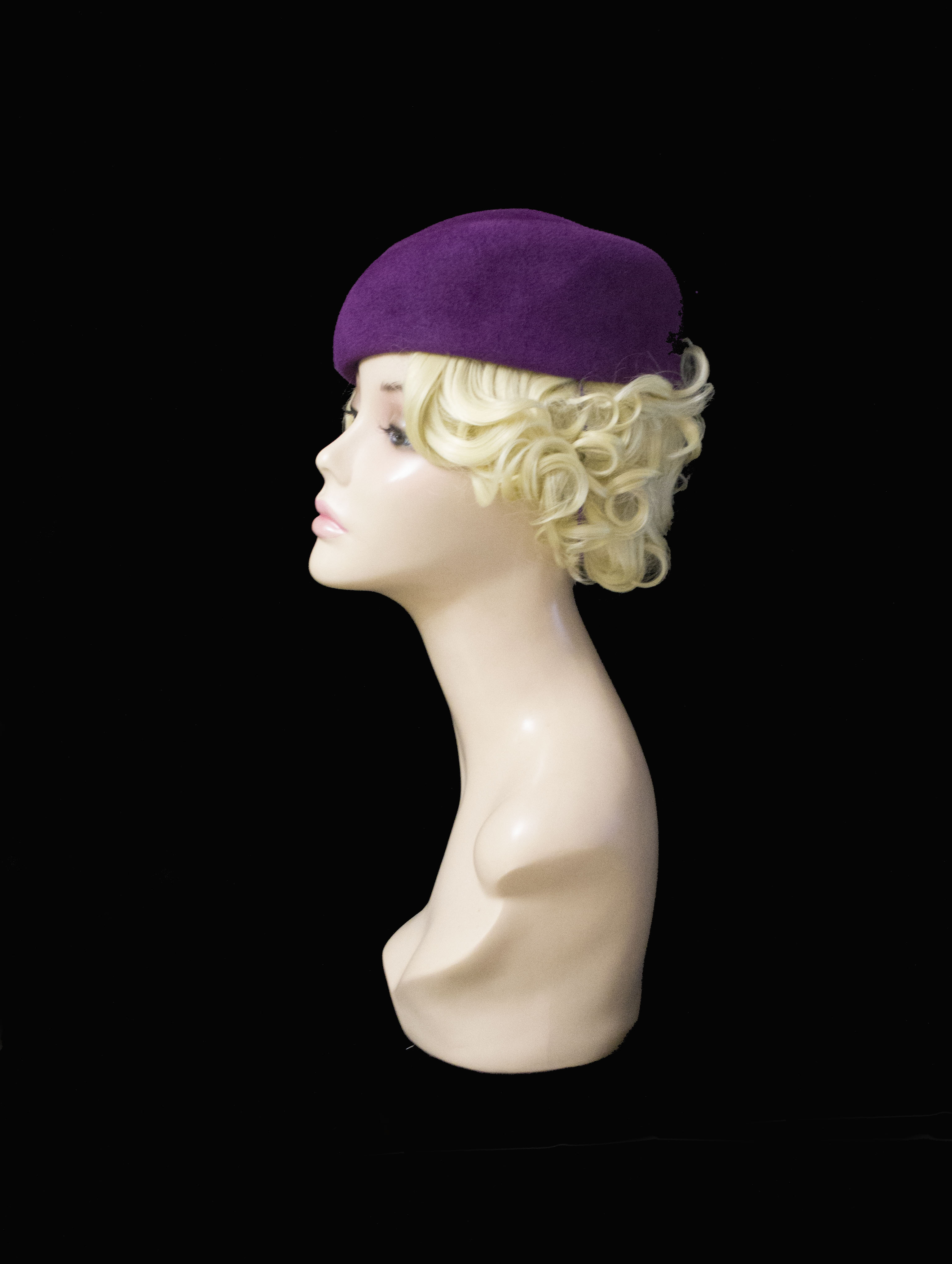 MADE TO ORDER . plum pillbox hat, plum felt hat, formal hat, - Inspire ...
