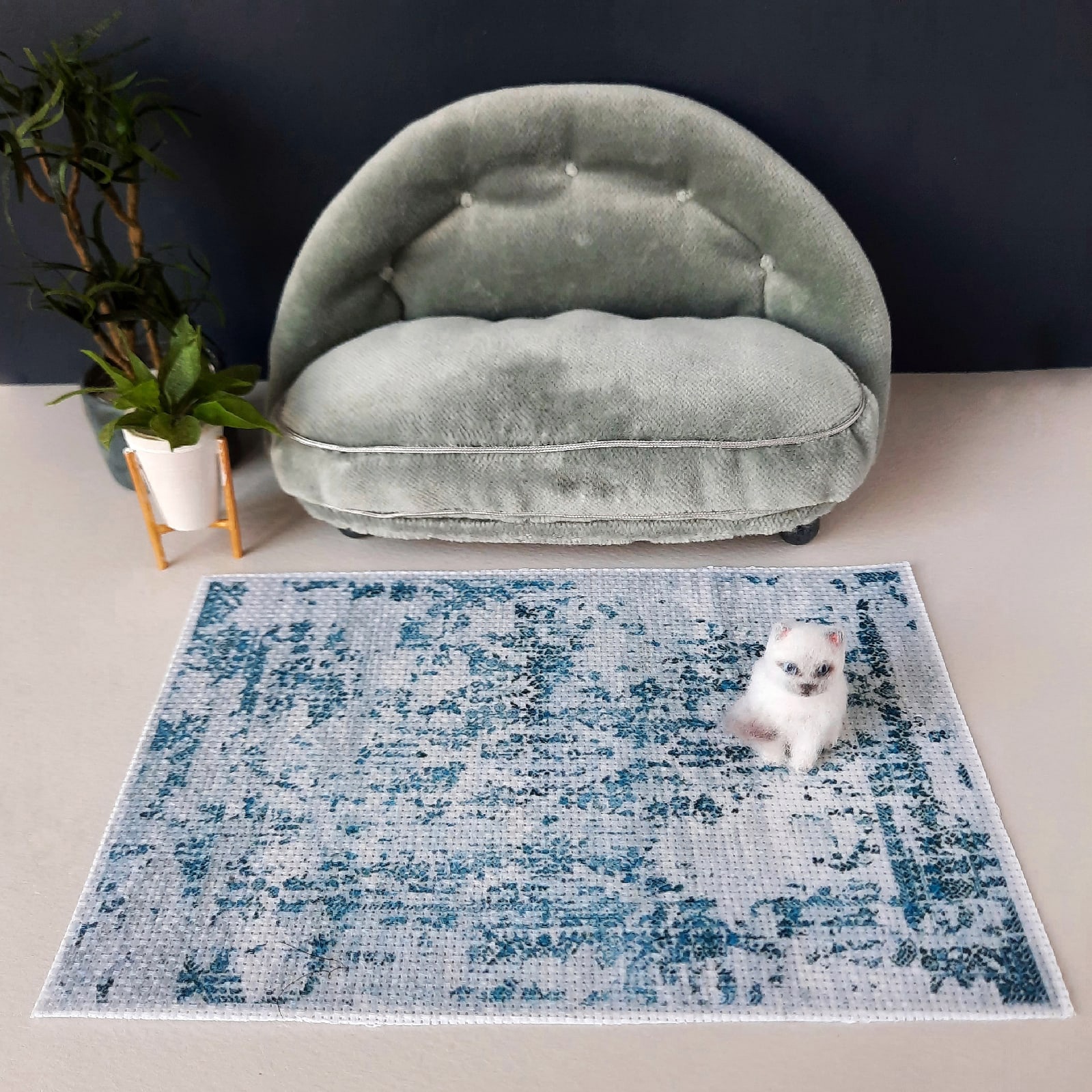 Easy tutorial PDF Dollhouse Area Rug. DIY miniature things. - Inspire ...