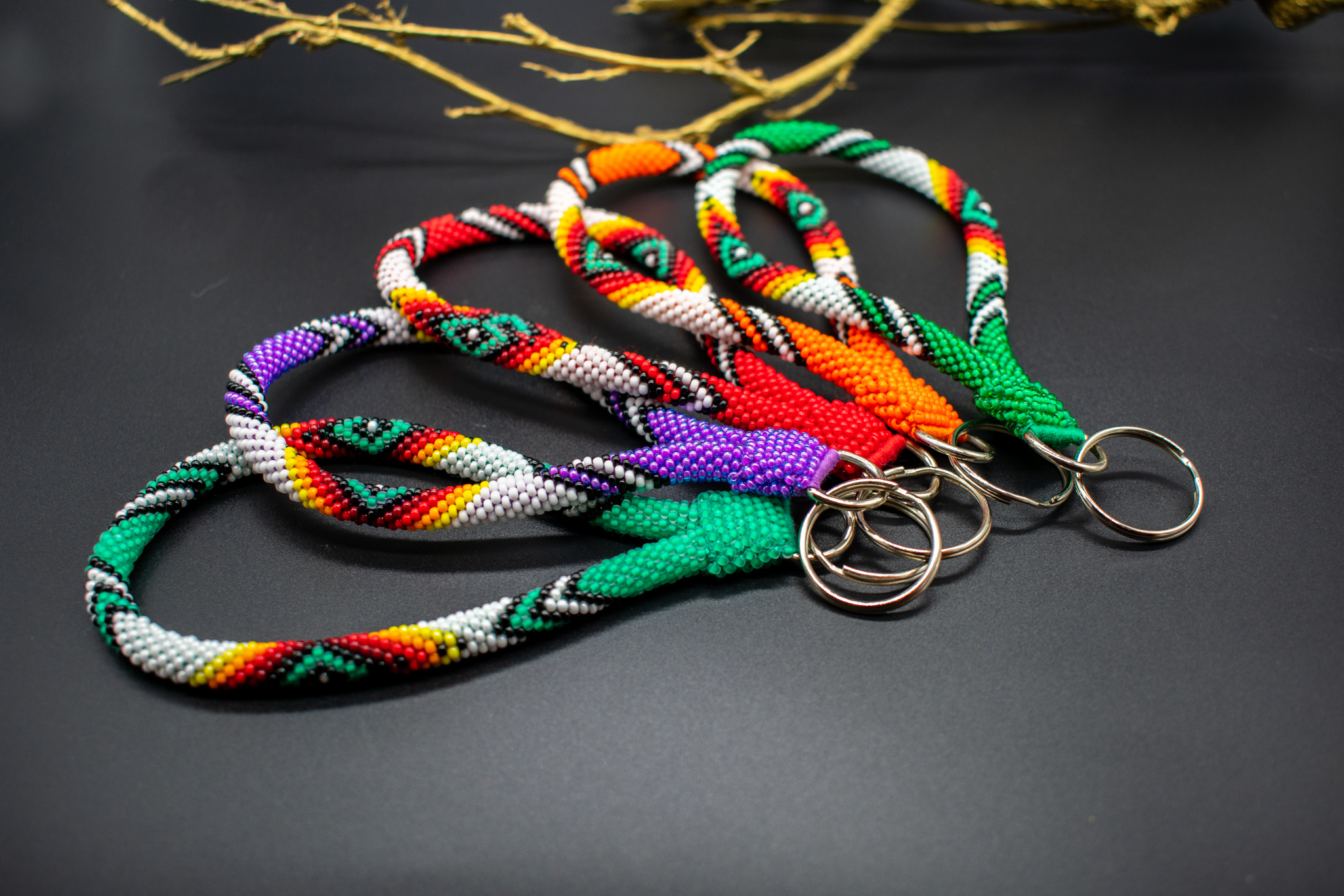 Native american beaded keychain Native beaded lanyards Beade | Inspire ...