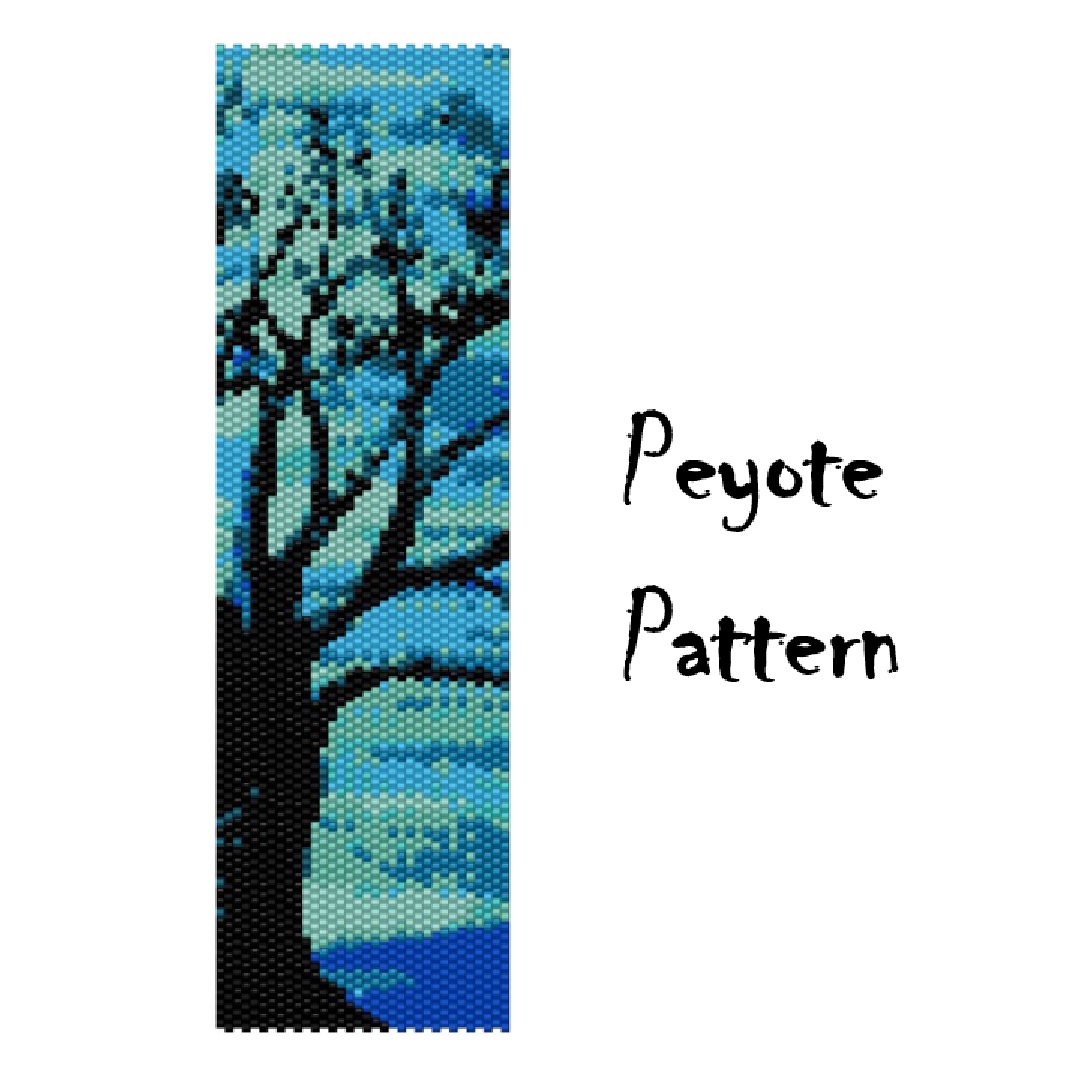 Tree Peyote Beading Pattern Bracelet, Seed Bead Patterns, Be - Inspire ...