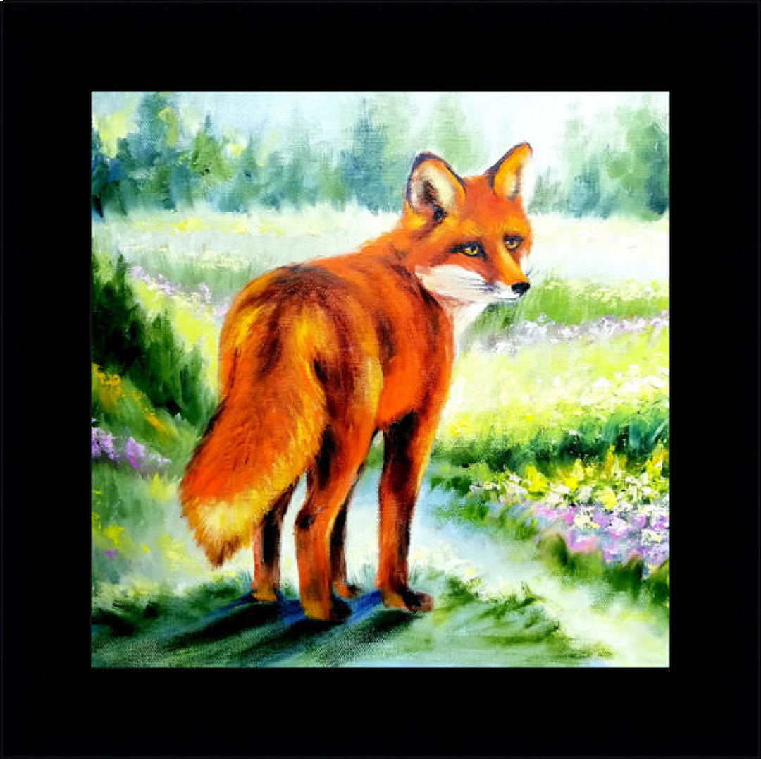 Fox Oil Painting Animal Original Art Red Fox Artwork by ArtO - Inspire ...