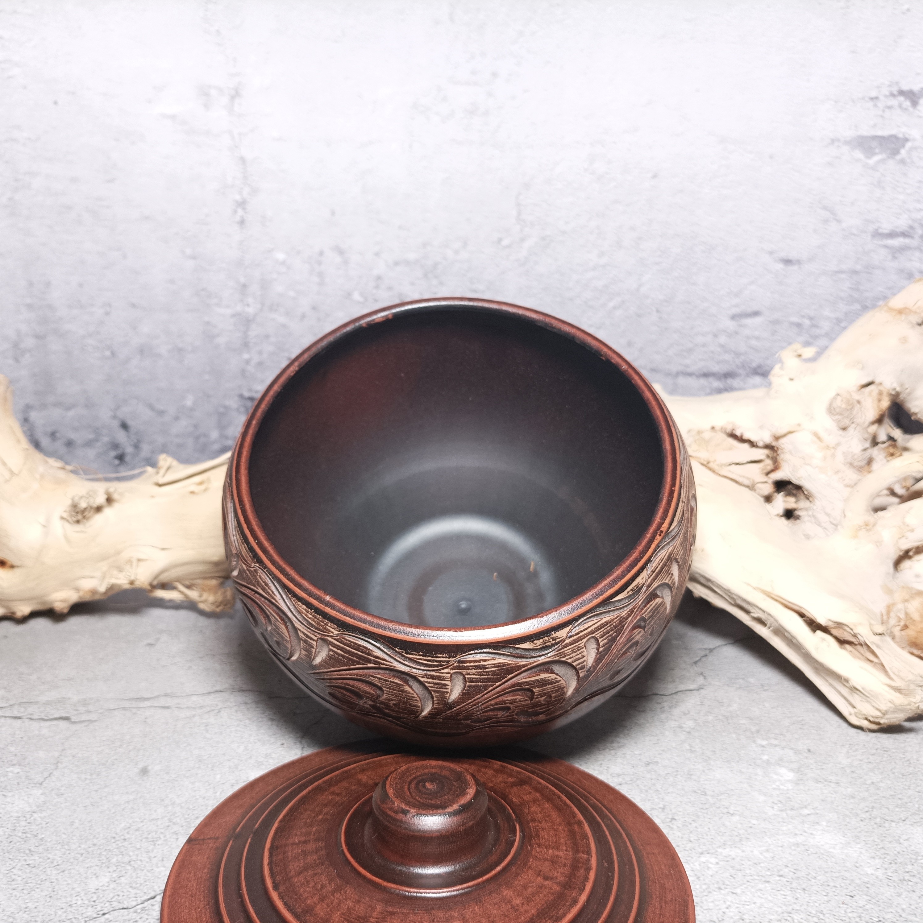 Handmade pottery cooking pot 50.72 fl.oz Casserole with lid - Inspire ...