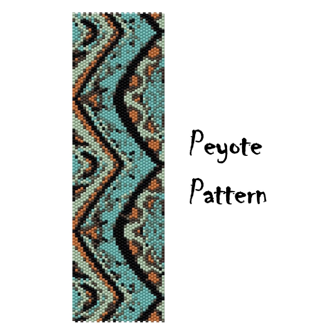 Ethnic Peyote Beading Pattern Bracelet, Ornament Seed Bead B | Inspire ...