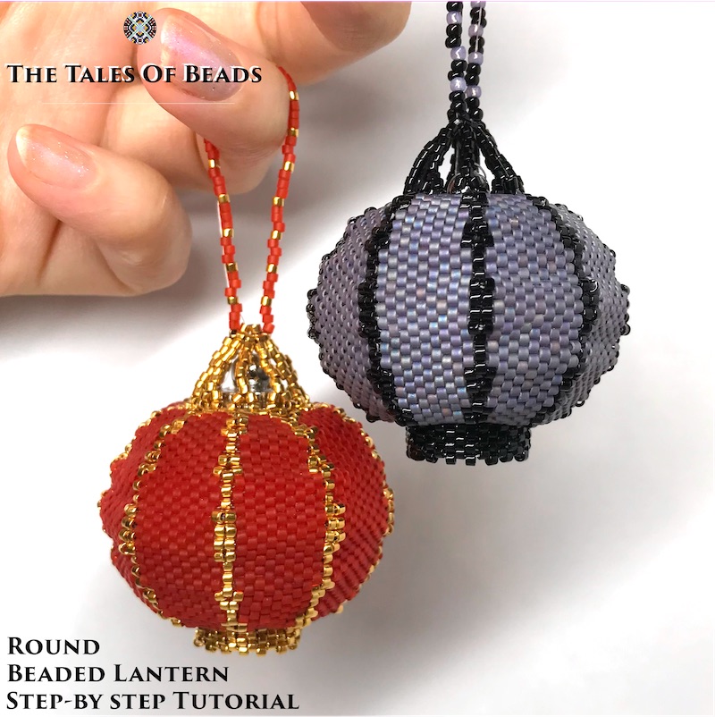 PDF Beaded Lantern Tutorial / Round Peyote Lantern Tutorial - Inspire ...
