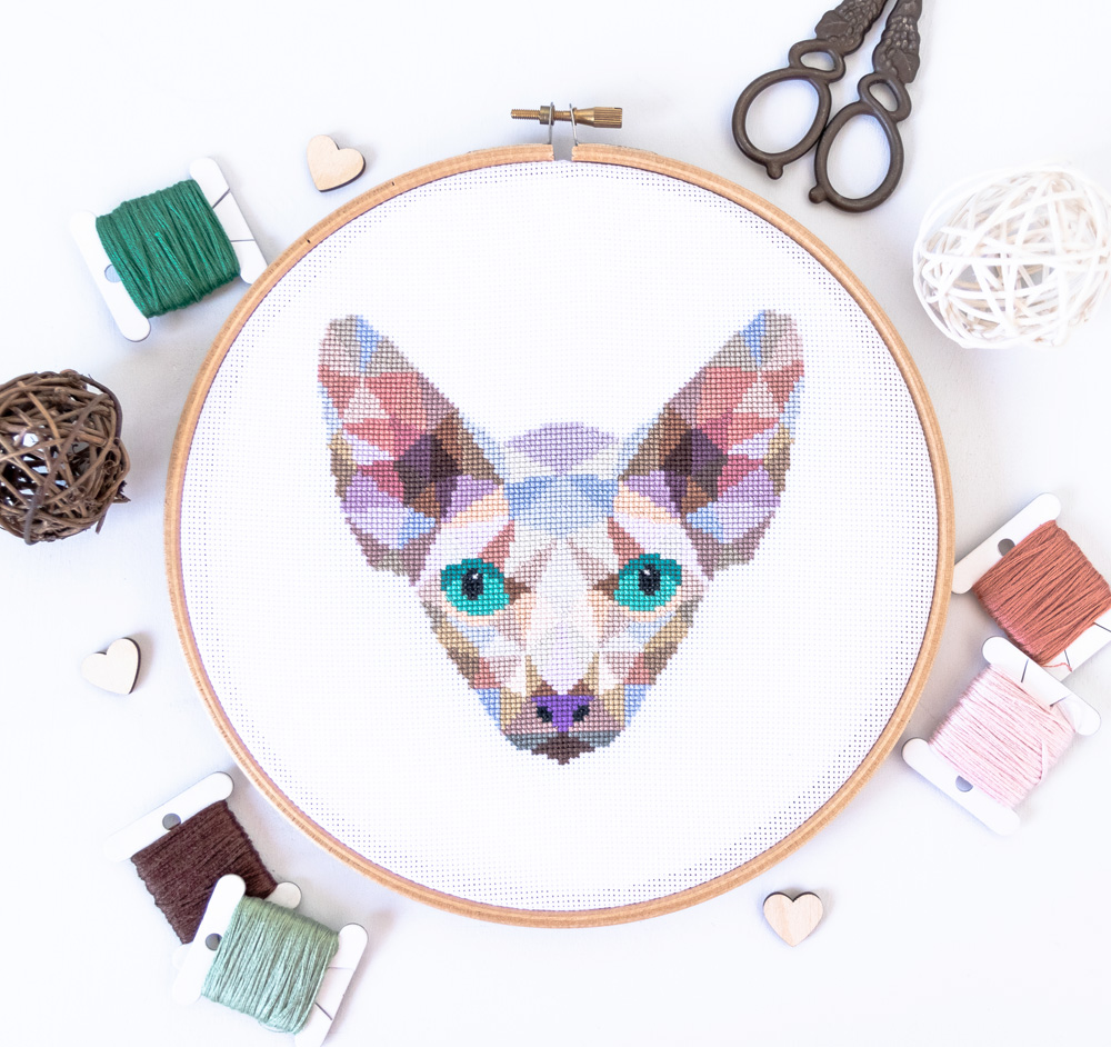 sphynx cross stitch - Inspire Uplift