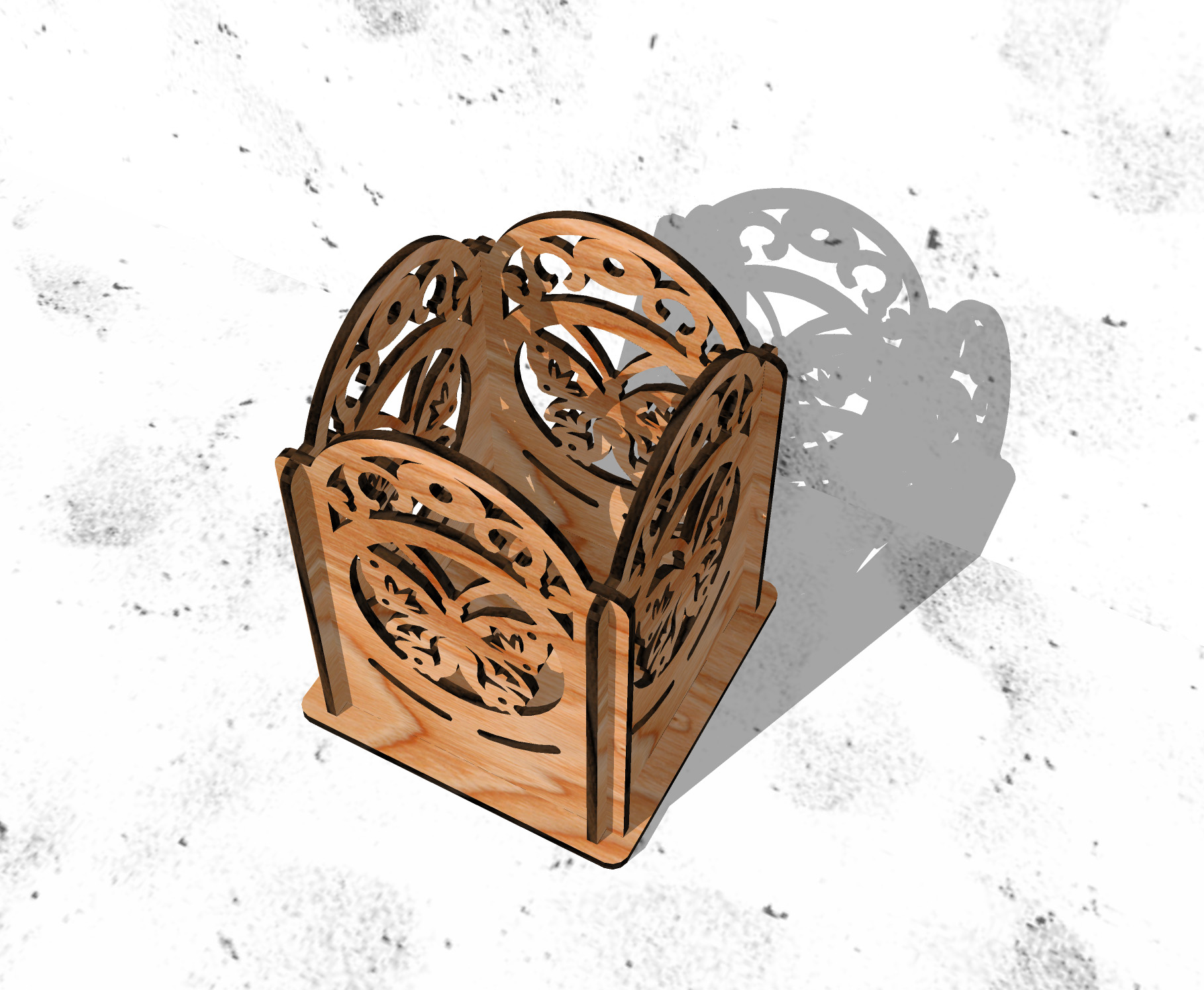 Candle holder laser cut vector model cnc plan, for 3 and 4 m - Inspire ...