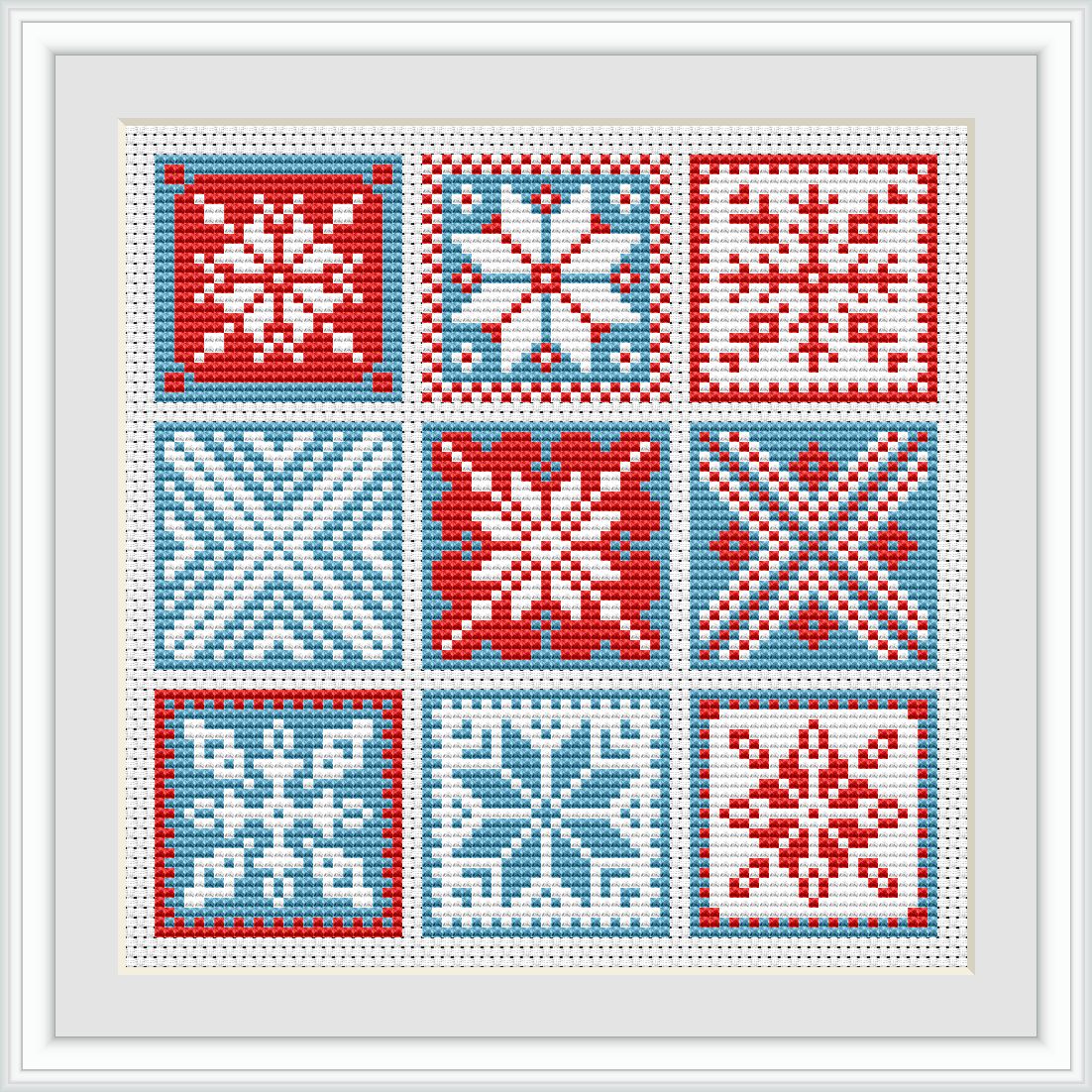 LP005 Christmas cross stitch pattern for begginer - Easy xst - Inspire ...