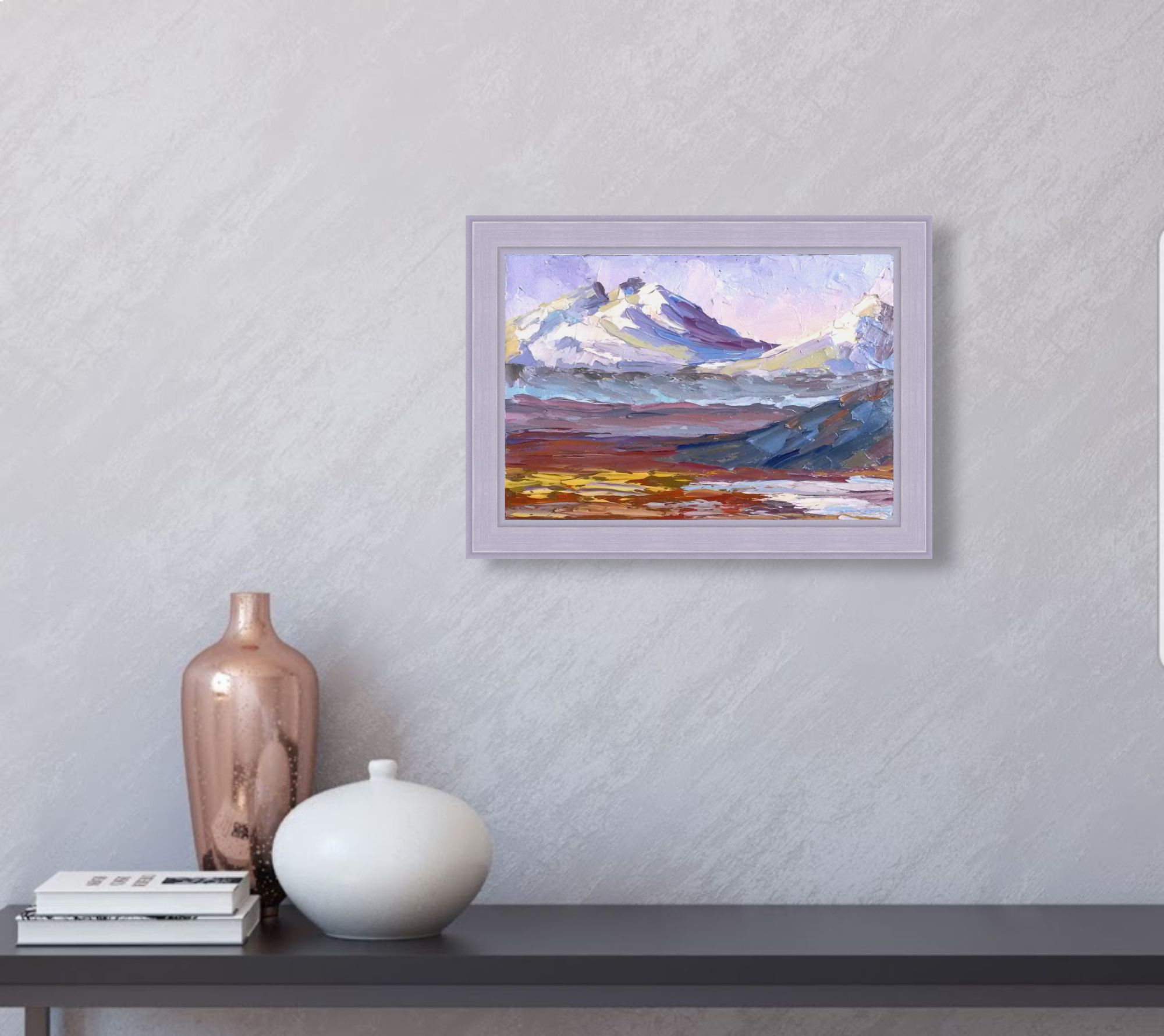 Denali Mountain Painting Original National Park Artwork Land - Inspire ...