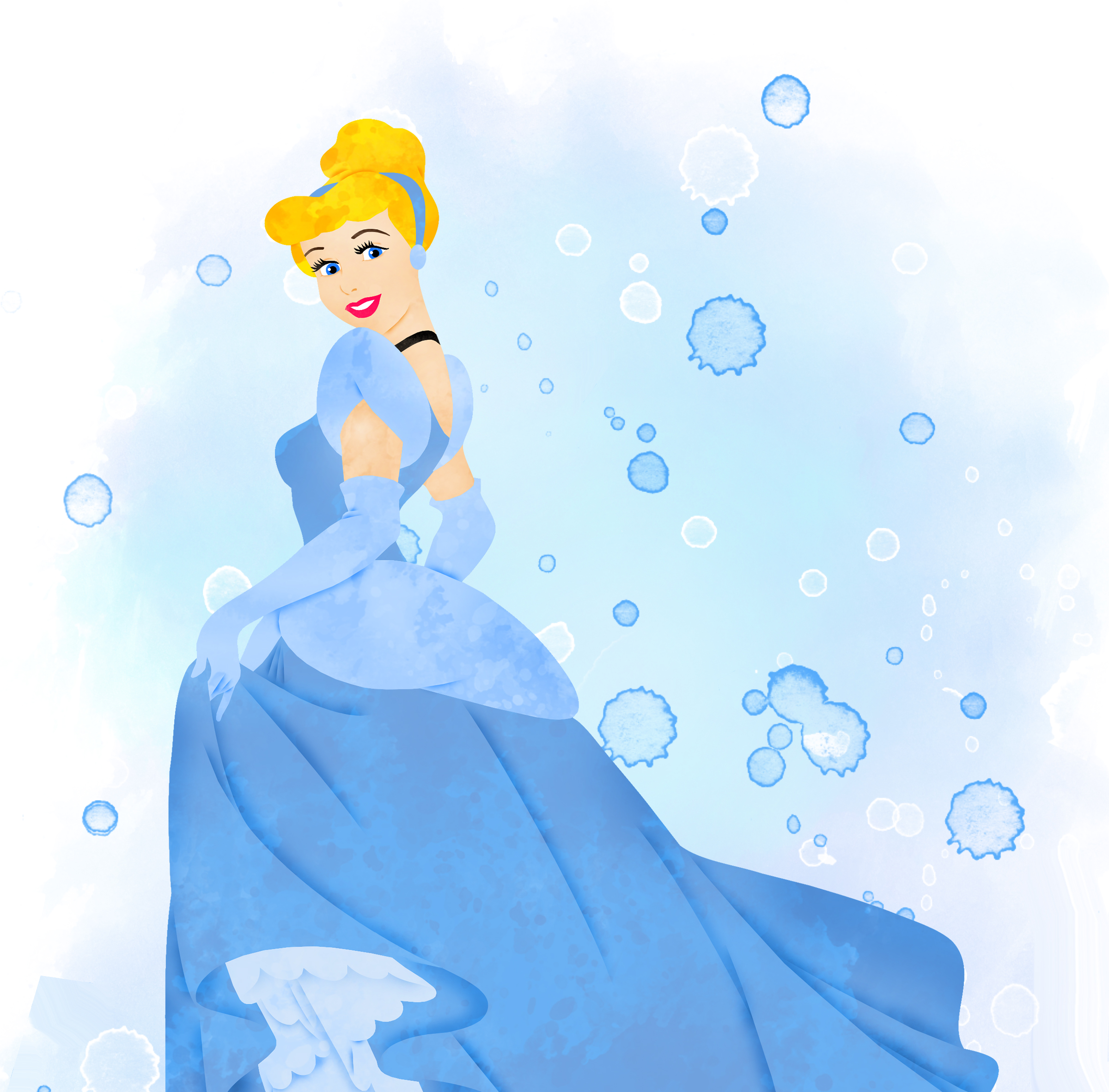 Princess Cinderella Set Disney Art Print Digital Files - Inspire Uplift