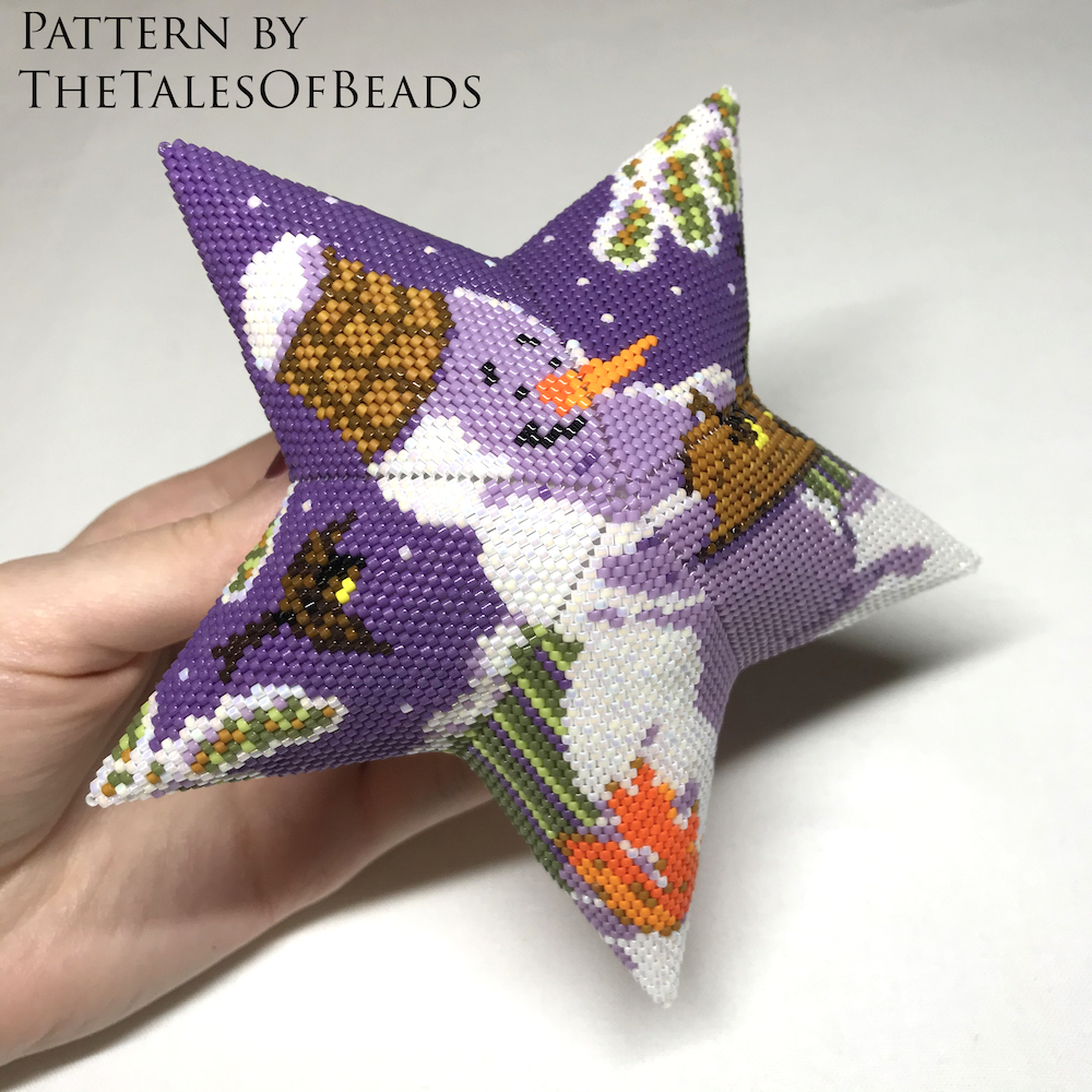 PDF Snowman 3D Peyote Star Beading Pattern / Winter Beaded S - Inspire ...
