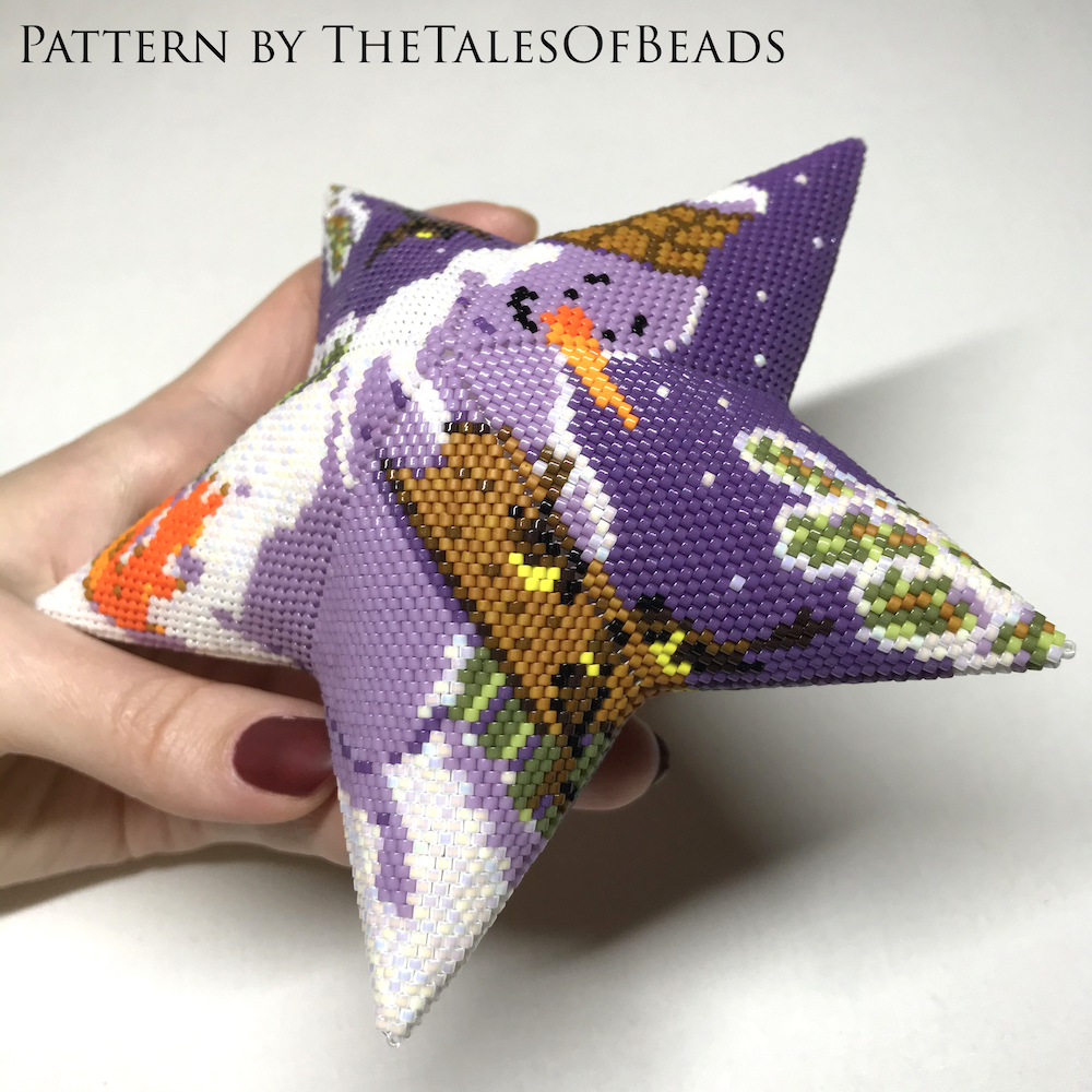 PDF Snowman 3D Peyote Star Beading Pattern / Winter Beaded S - Inspire ...