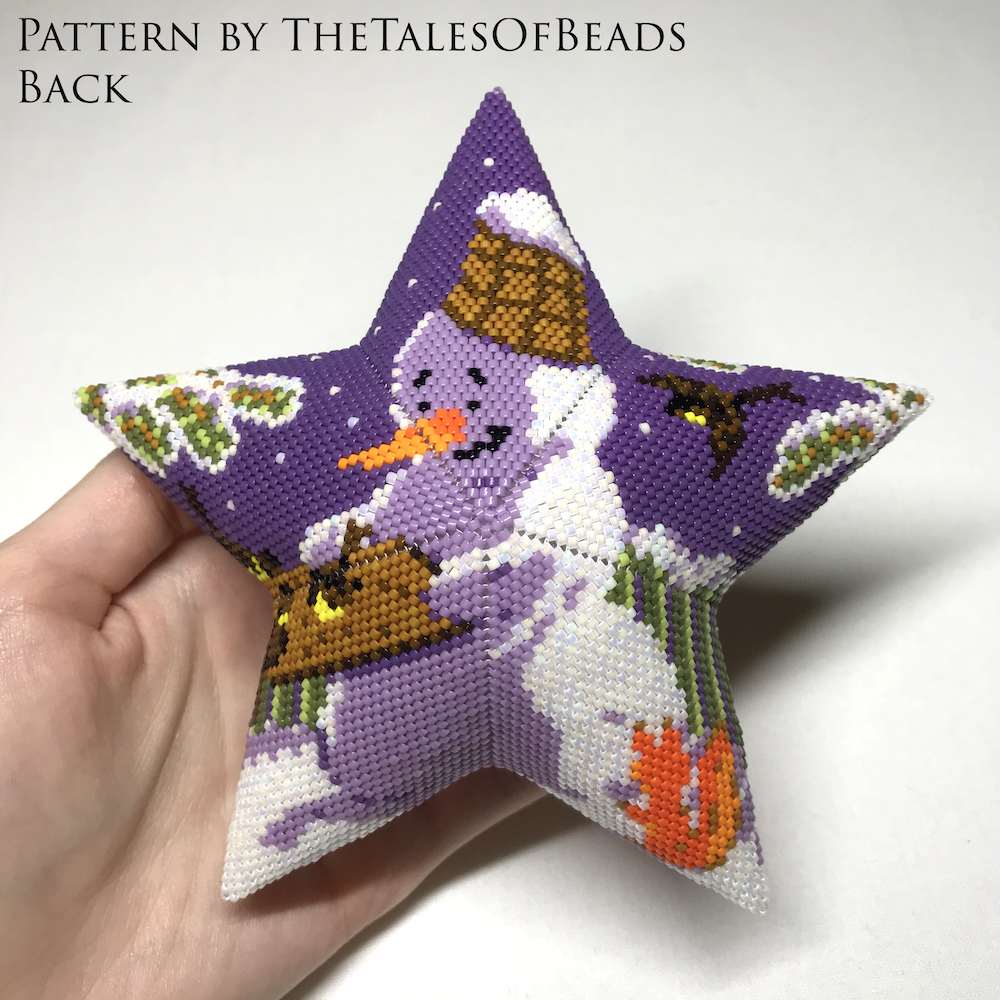 PDF Snowman 3D Peyote Star Beading Pattern / Winter Beaded S - Inspire ...