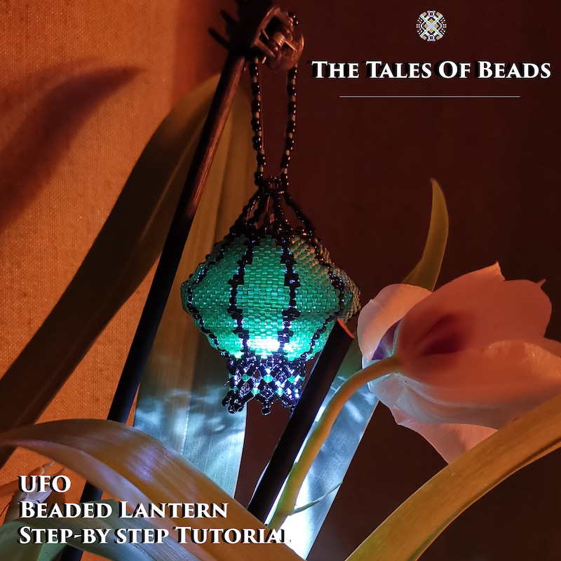 PDF Beaded Lantern Tutorial - Diamond-shaped Peyote Lantern - Inspire ...