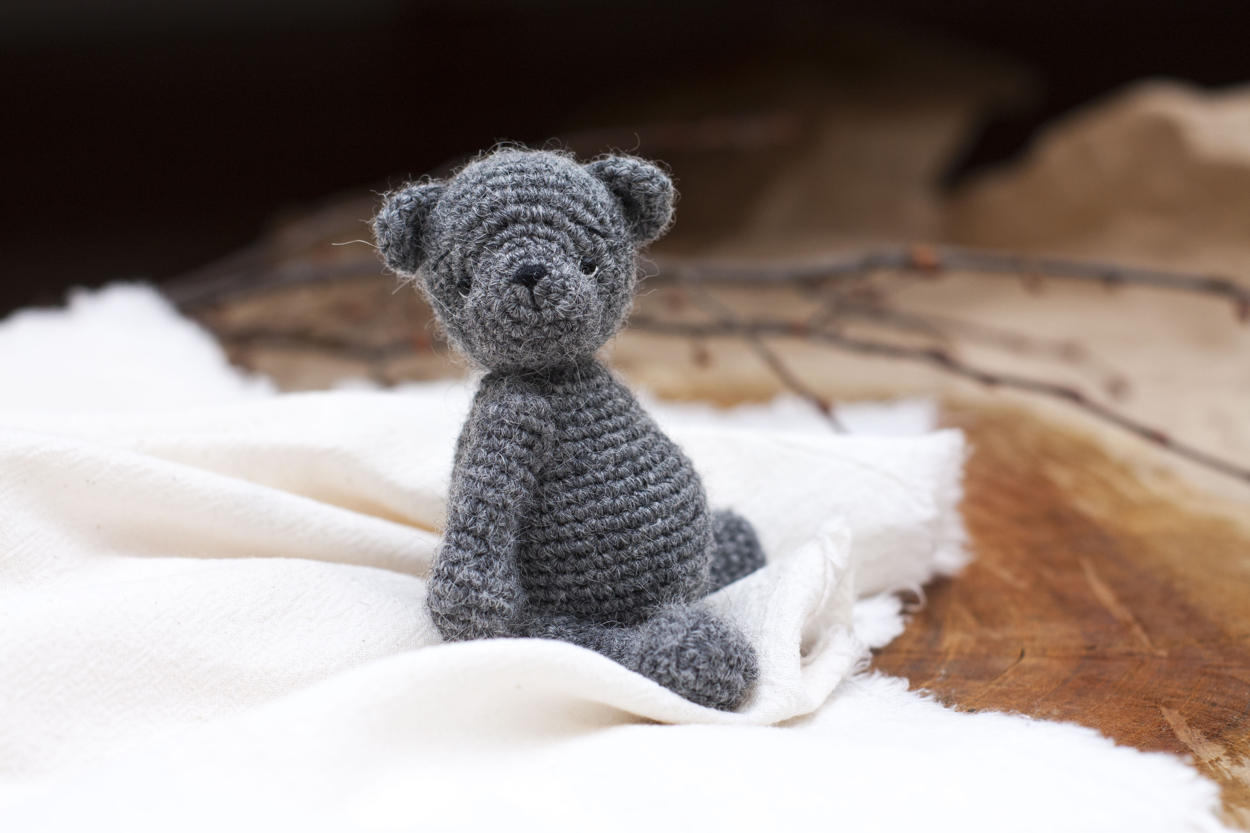 New mom gift for newborn, handmade grey teddy bear,baby show - Inspire ...