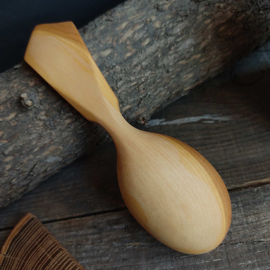 Handmade wooden pocket spoon, handmade wooden gift - Inspire Uplift