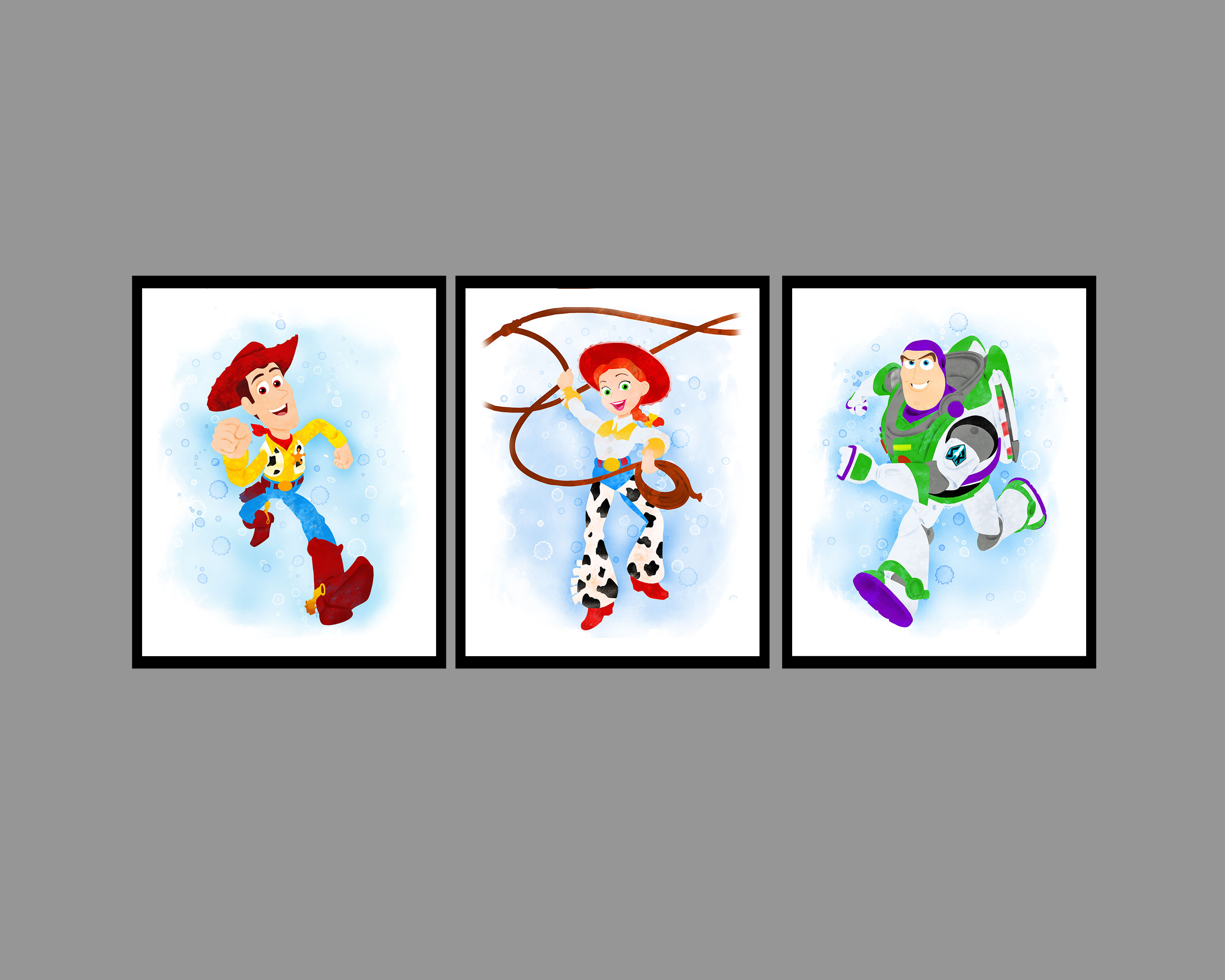 Toy Story Set Disney Art Print Digital Files nursery room - Inspire Uplift