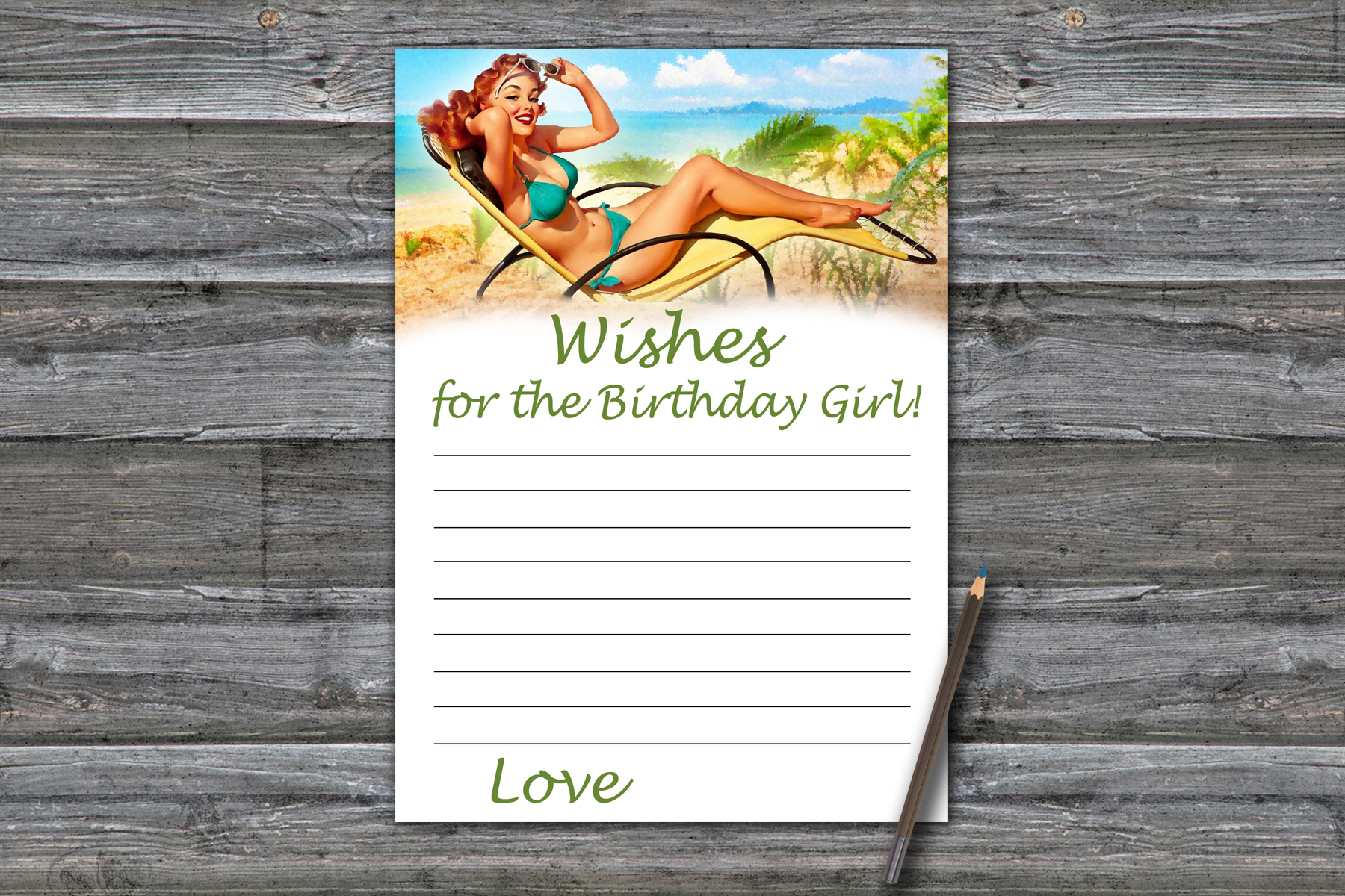 Pin up Wishes for the birthday girl,Adult Birthday party gam - Inspire ...