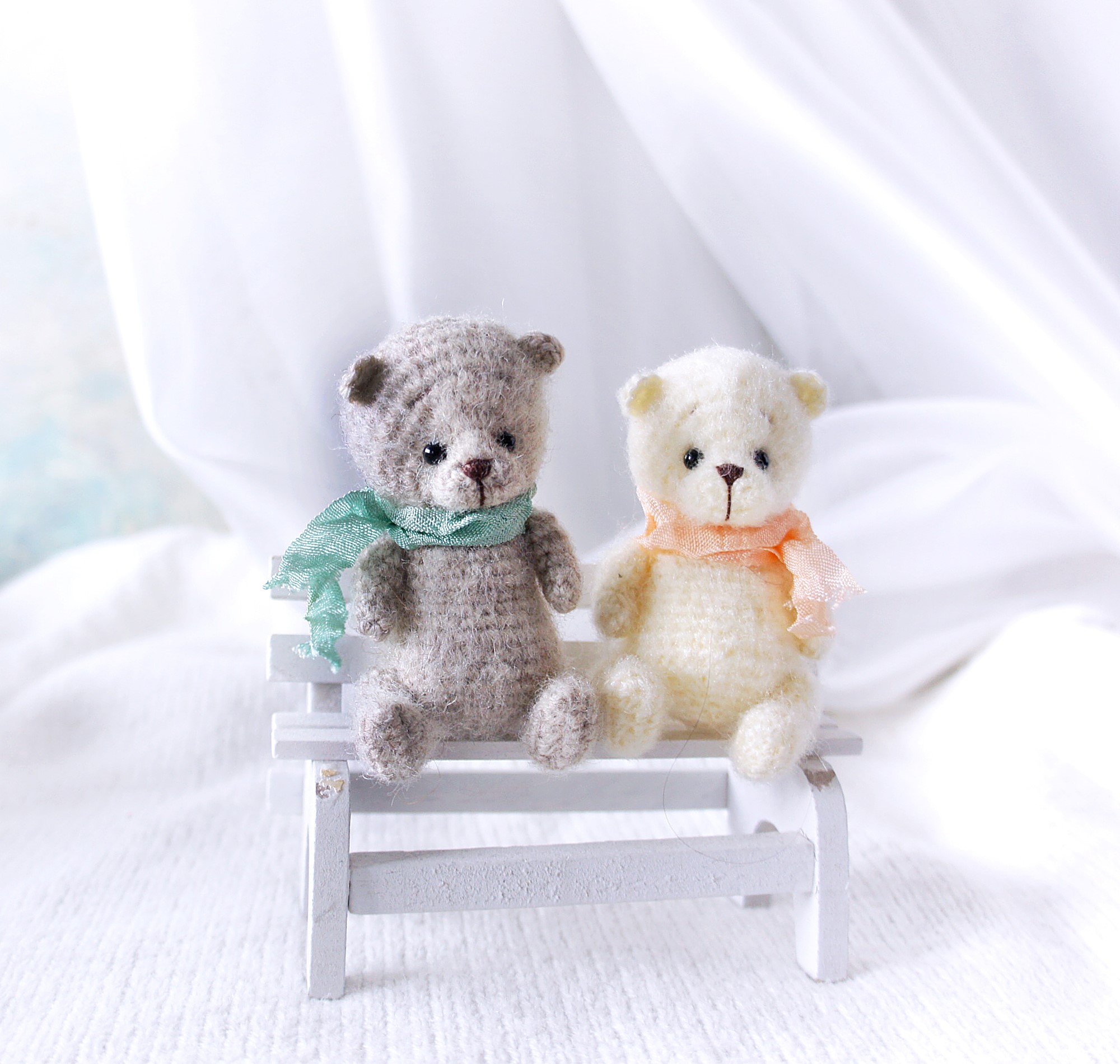 Miniature bear toy, Animal doll for doll, Stuffed teddy bear - Inspire ...