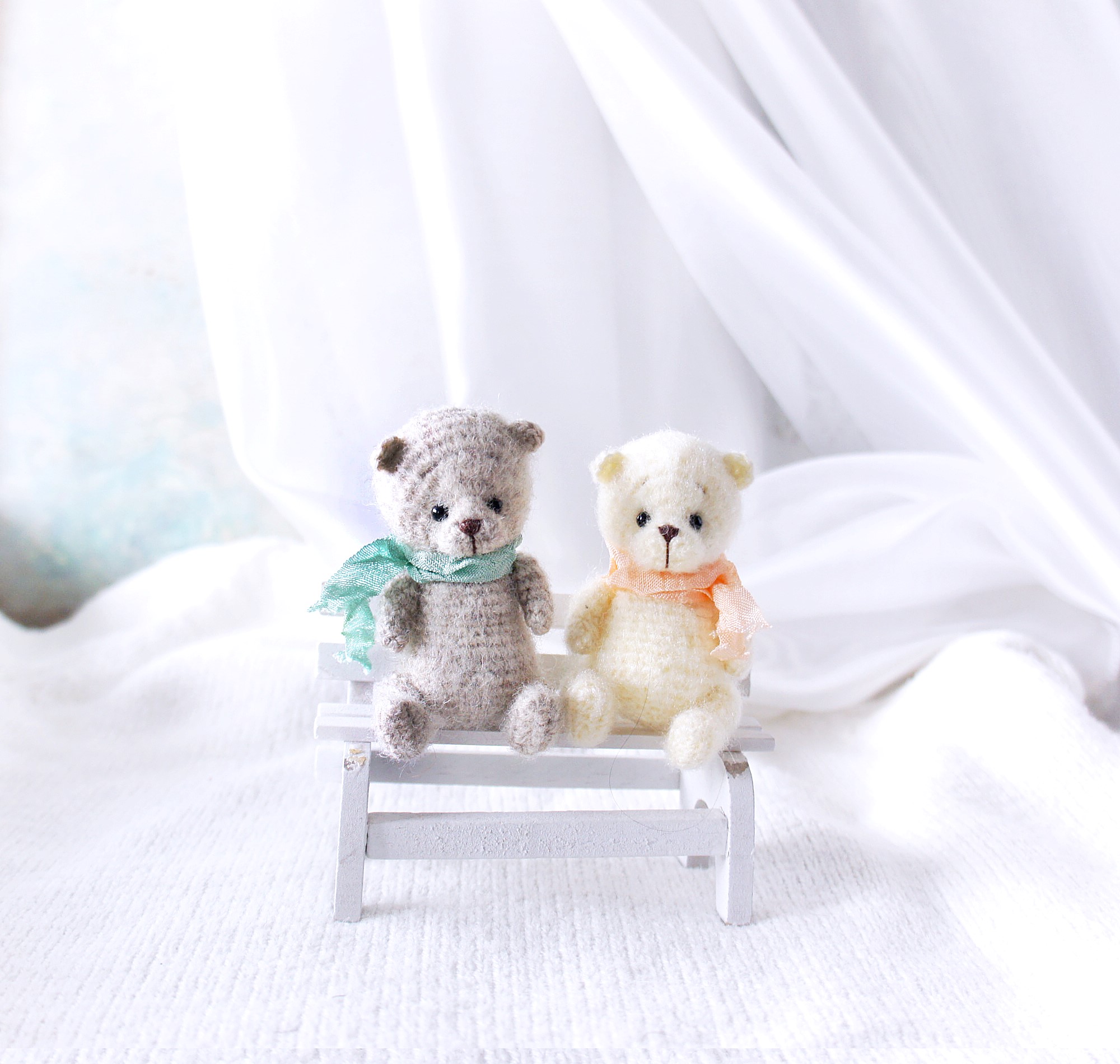 Miniature bear toy, Animal doll for doll, Stuffed teddy bear - Inspire ...