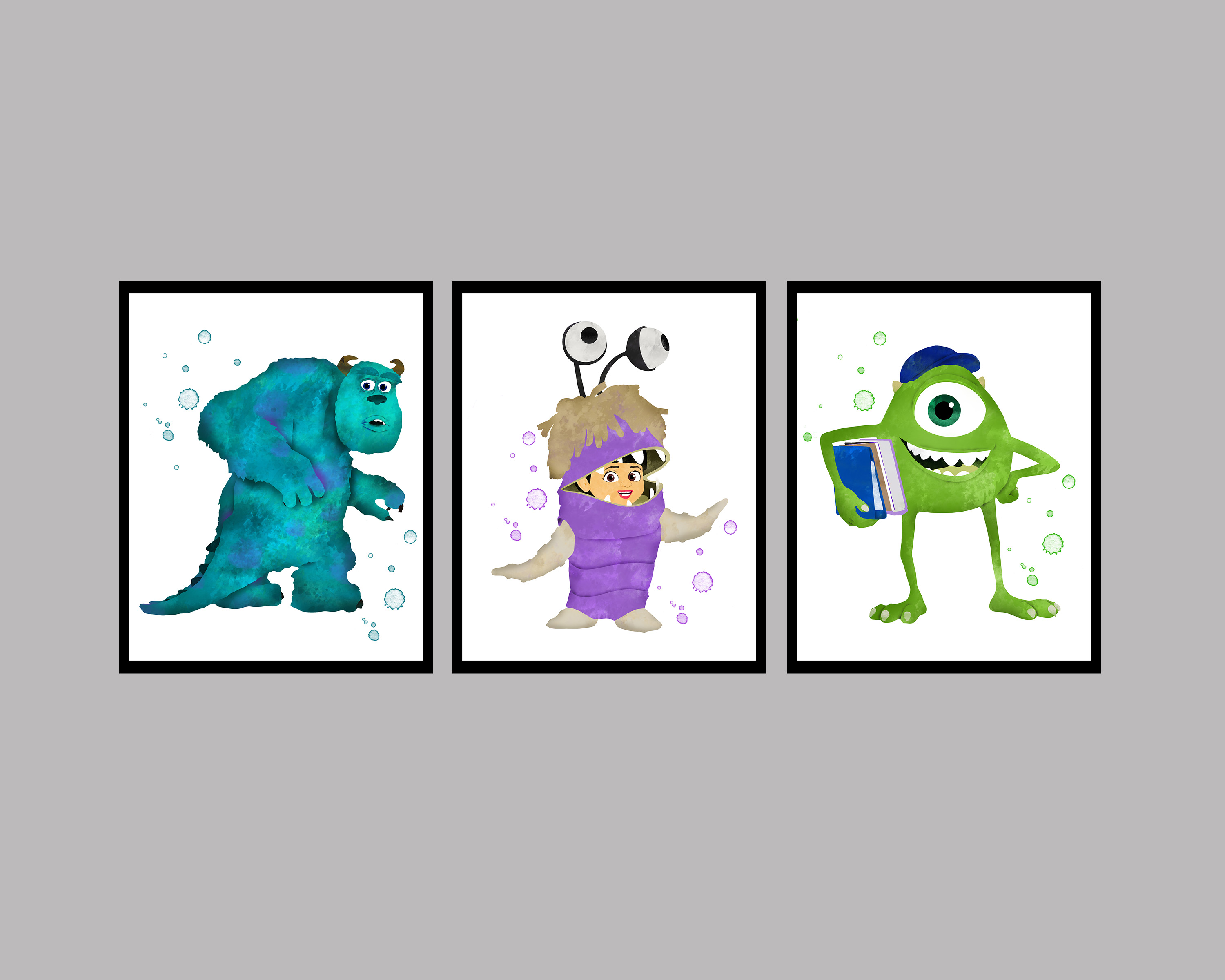 Monsters, Inc Disney Set Art Print Digital Files decor - Inspire Uplift